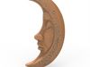 Sleeping Moon Face Sculpture 3D model 3D printable | CGTrader