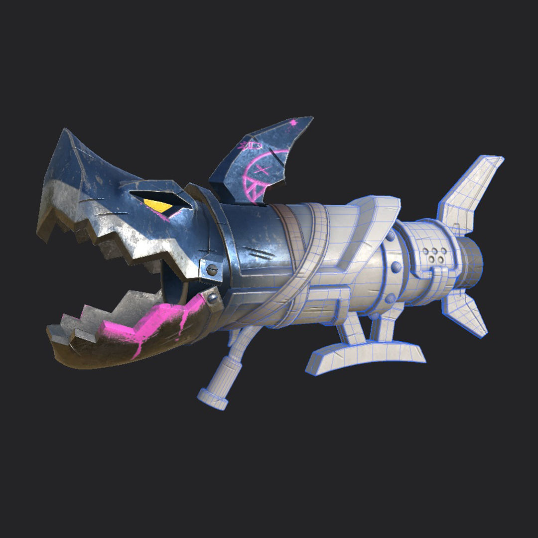 3D model Jinx Guns weapon PBR VR / AR / low-poly | CGTrader