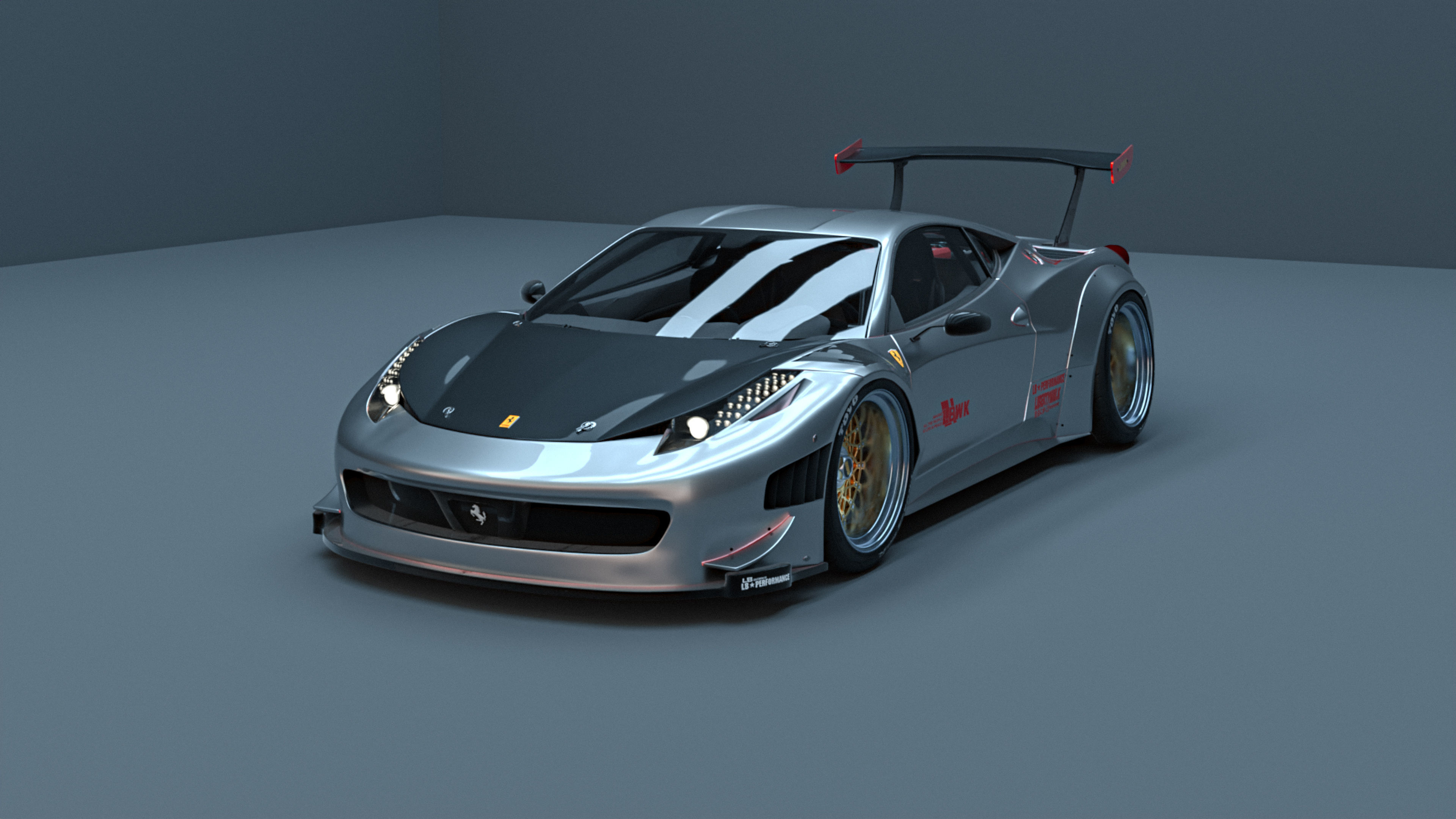 3D model Ferrari 458 GT3 JDM style VR / AR / low-poly | CGTrader