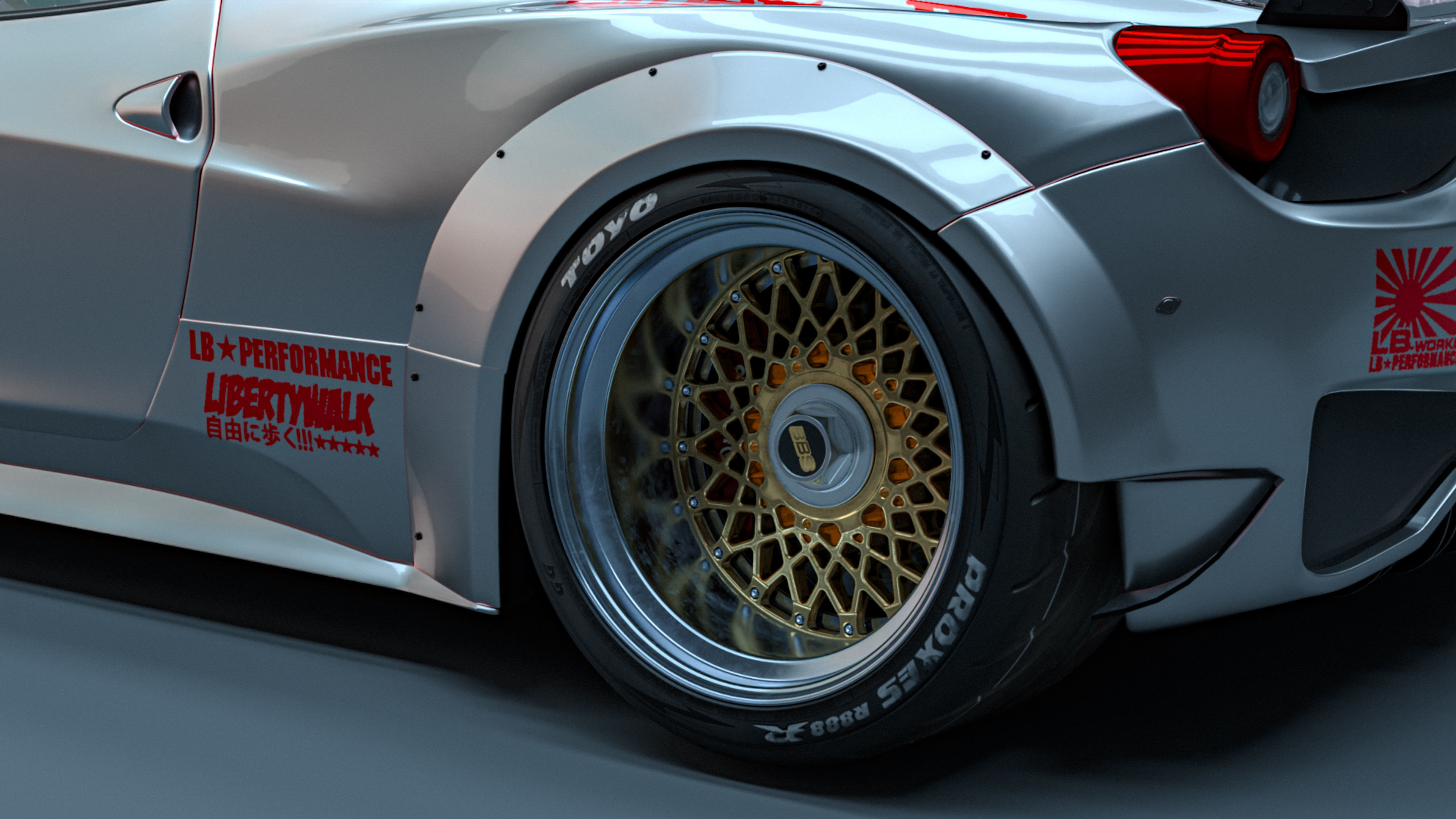 3D model Ferrari 458 GT3 JDM style VR / AR / low-poly | CGTrader