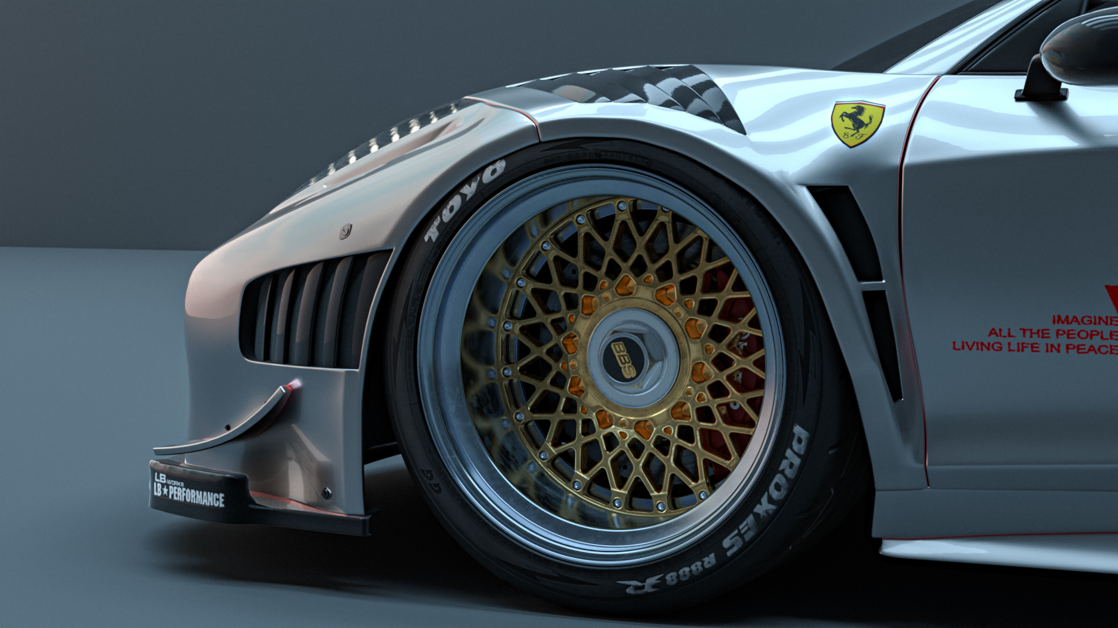 3D model Ferrari 458 GT3 JDM style VR / AR / low-poly | CGTrader