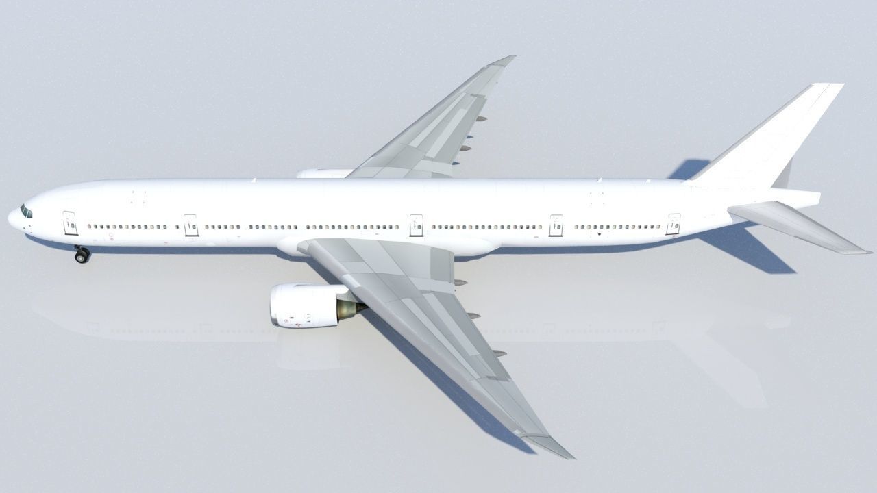 3D model B777-300LR static VR / AR / low-poly | CGTrader