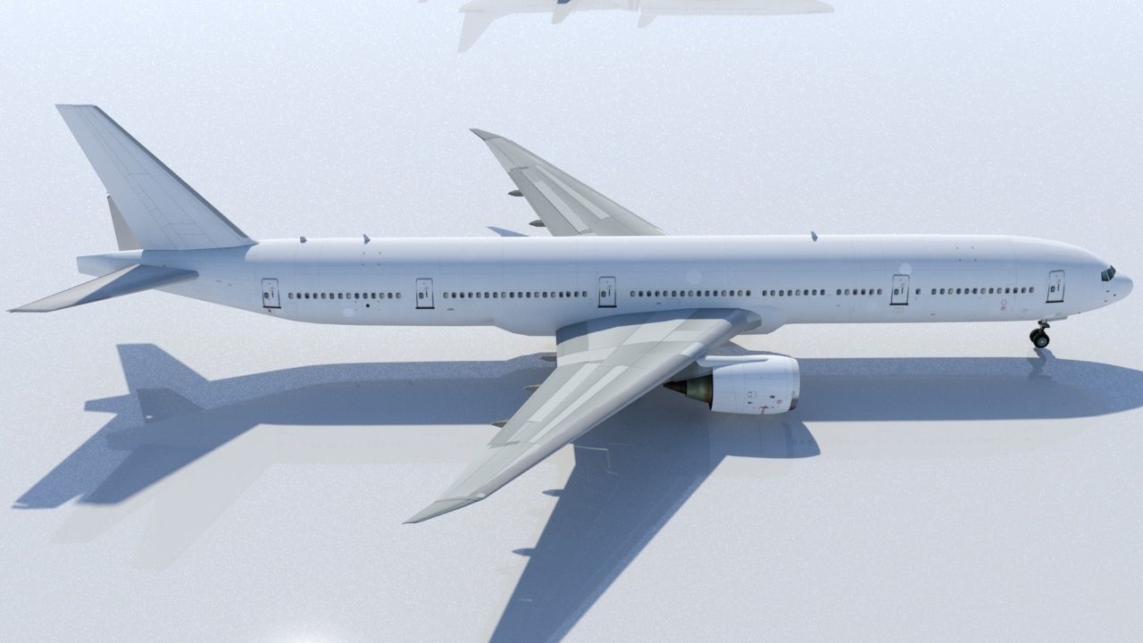 3D model B777-300LR static VR / AR / low-poly | CGTrader