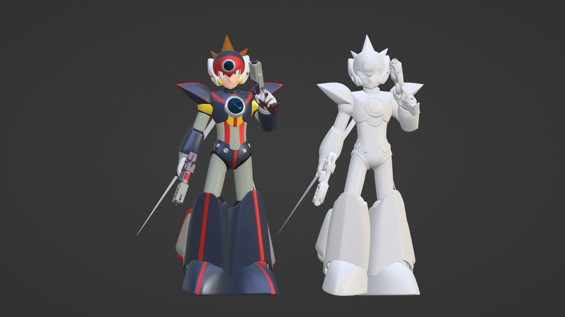 Axl - Megaman X7 3D model rigged | CGTrader