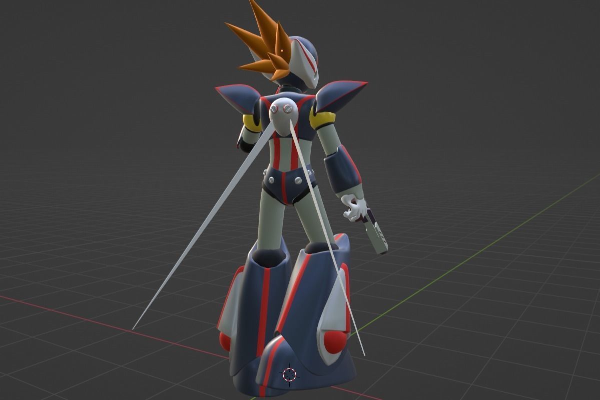 Axl - Megaman X7 3D model rigged | CGTrader