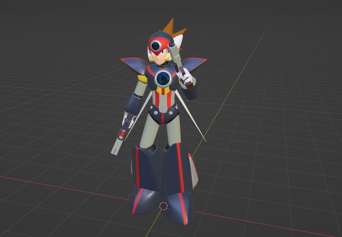 Axl - Megaman X7 3D model rigged | CGTrader