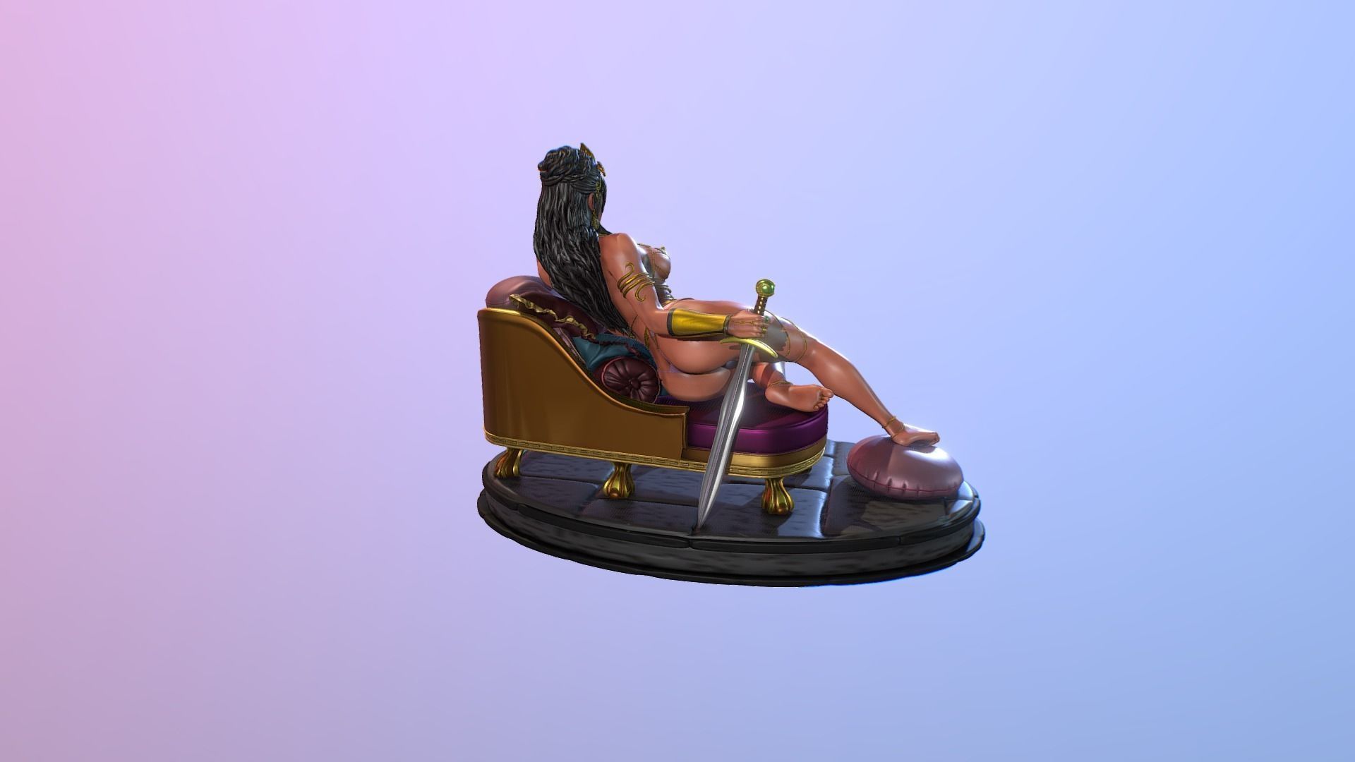 Figure of Dejah Thoris princess of Mars 3D model 3D printable | CGTrader