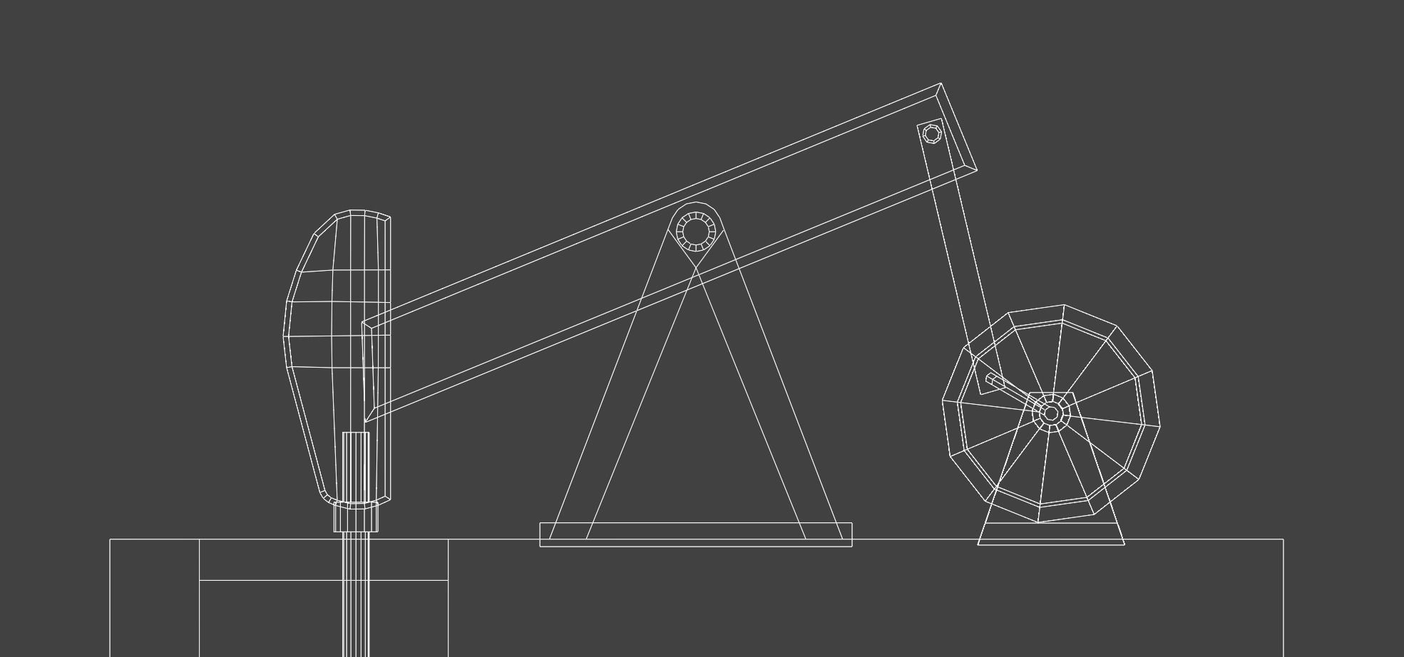 3D model Low Poly Animated Oil Pump VR / AR / low-poly | CGTrader
