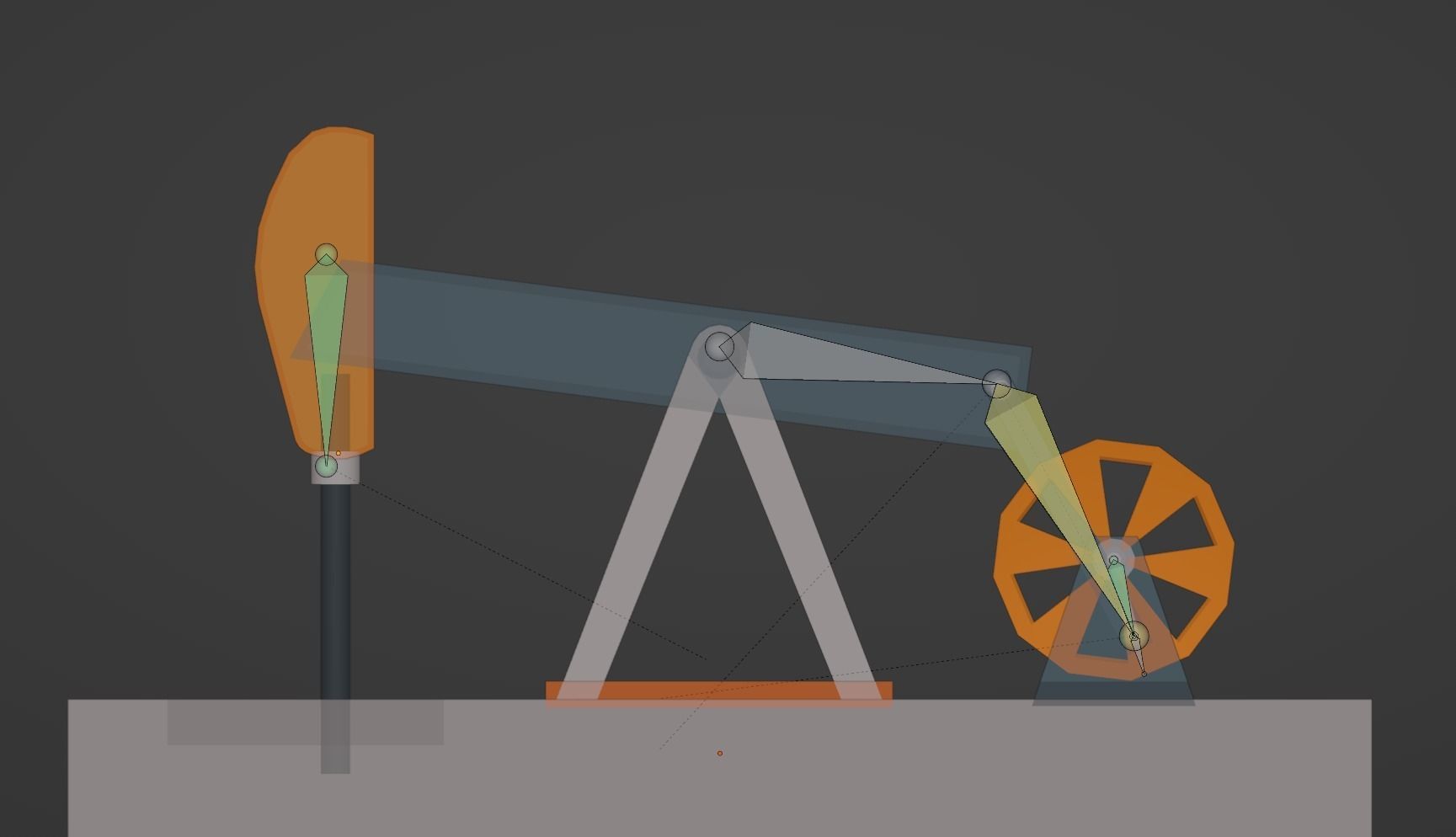3D model Low Poly Animated Oil Pump VR / AR / low-poly | CGTrader