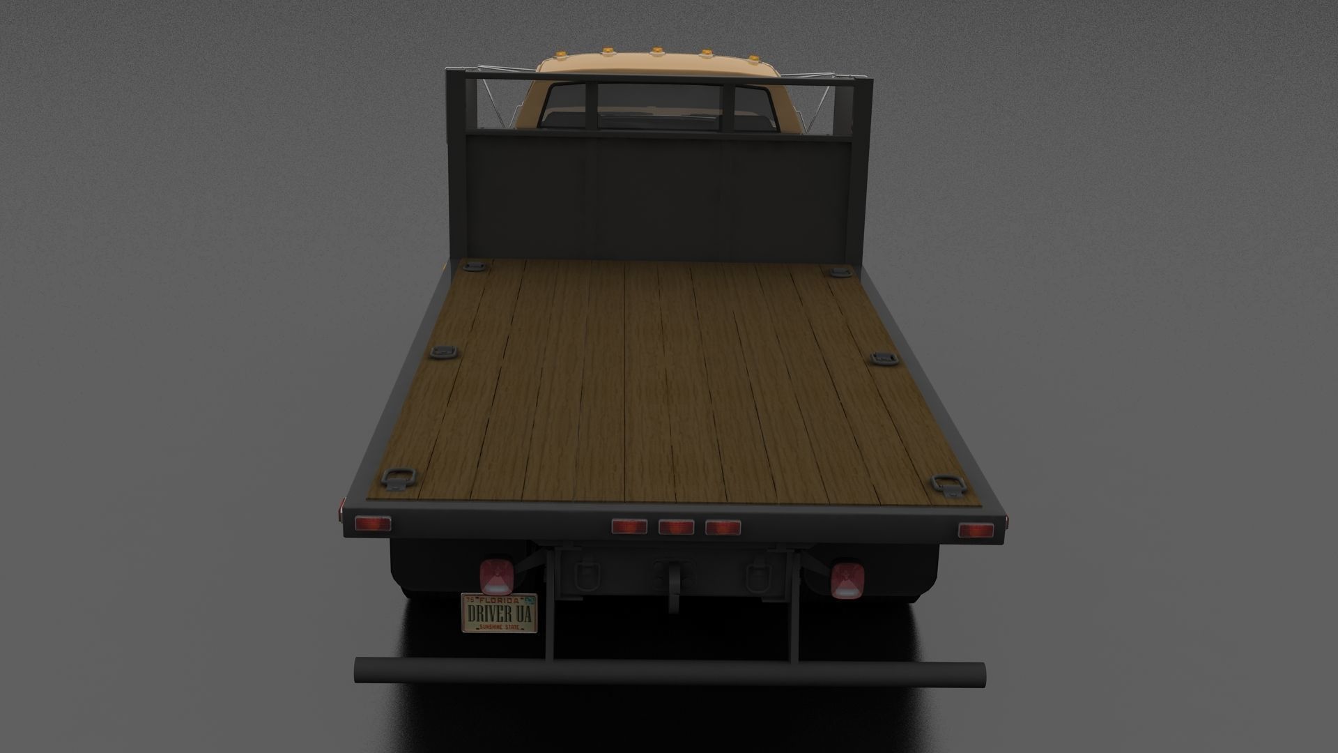 3D model F-Series F-800 Flatbed Truck 1980 VR / AR / low-poly | CGTrader