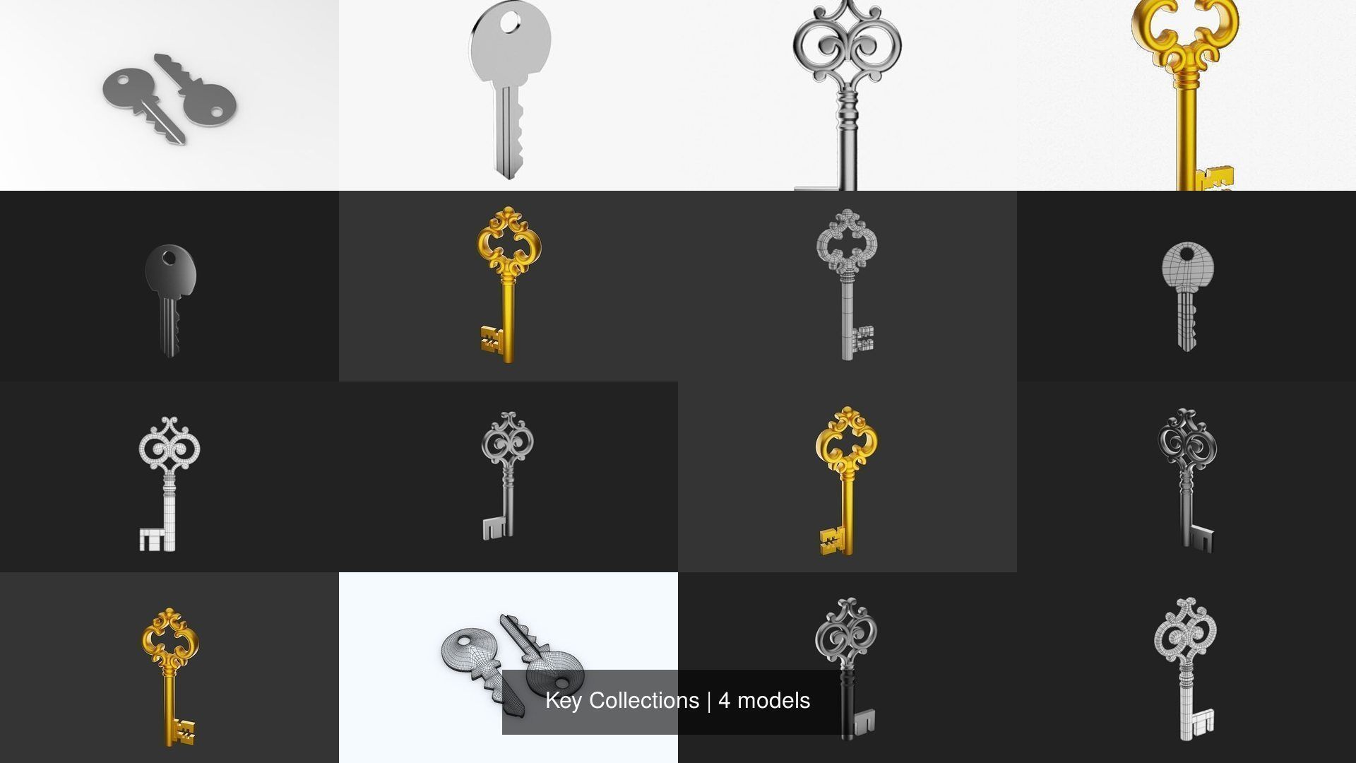 Key Collections 3D printable | CGTrader