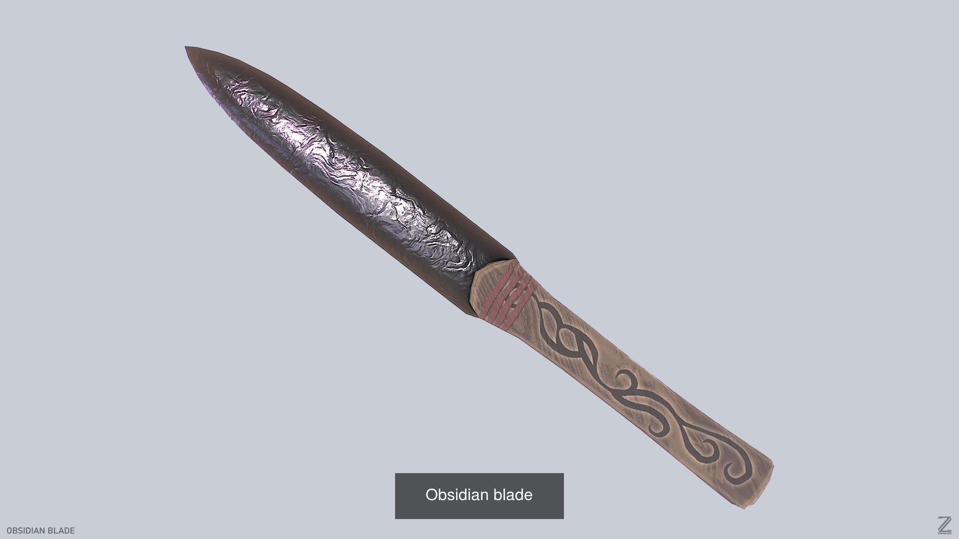 Obsidian blade collection VR / AR / low-poly | CGTrader