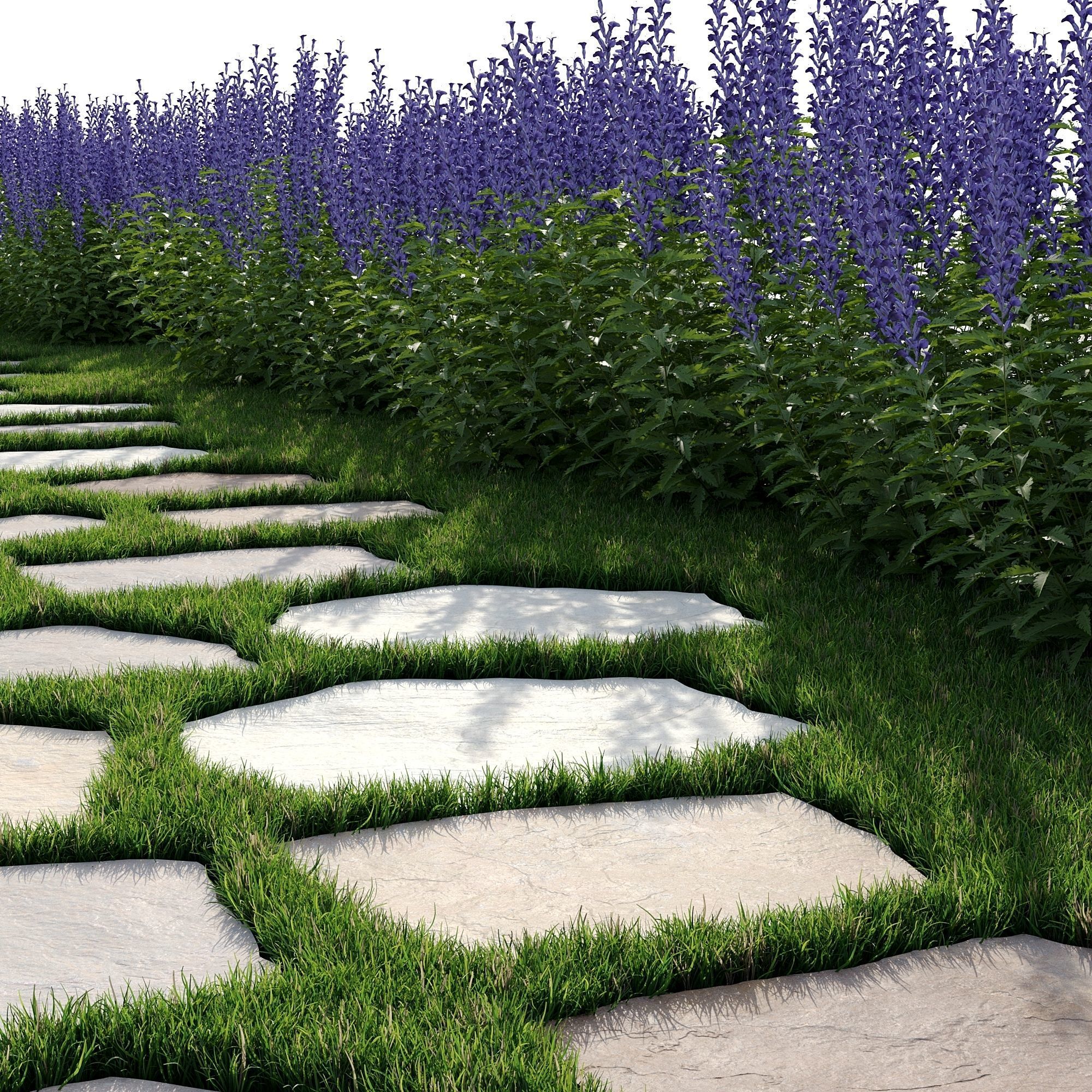 Garden Pathway 2 3D model | CGTrader