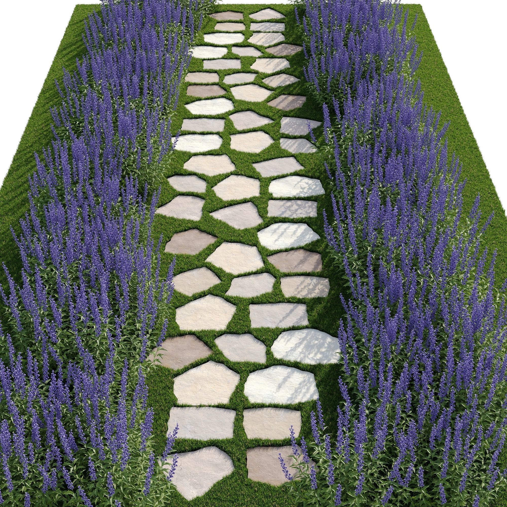 Garden Pathway 2 3D model | CGTrader
