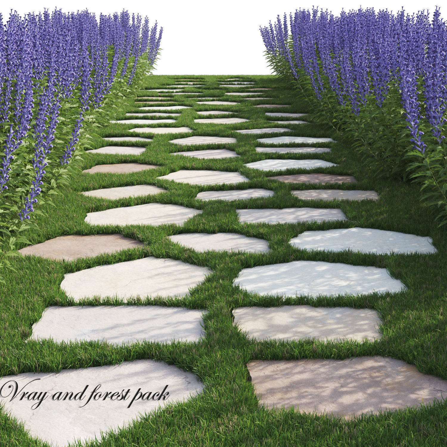 Garden Pathway 2 3D model | CGTrader