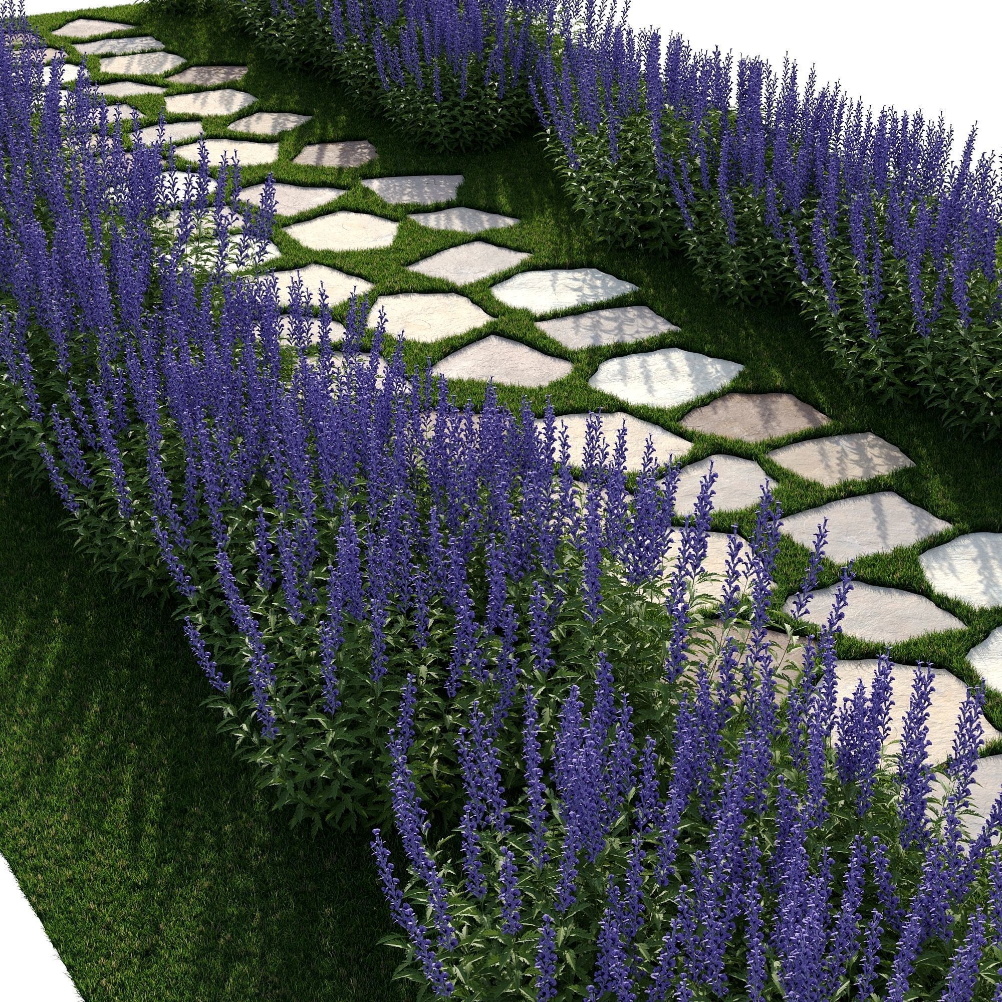 Garden Pathway 2 3D model | CGTrader