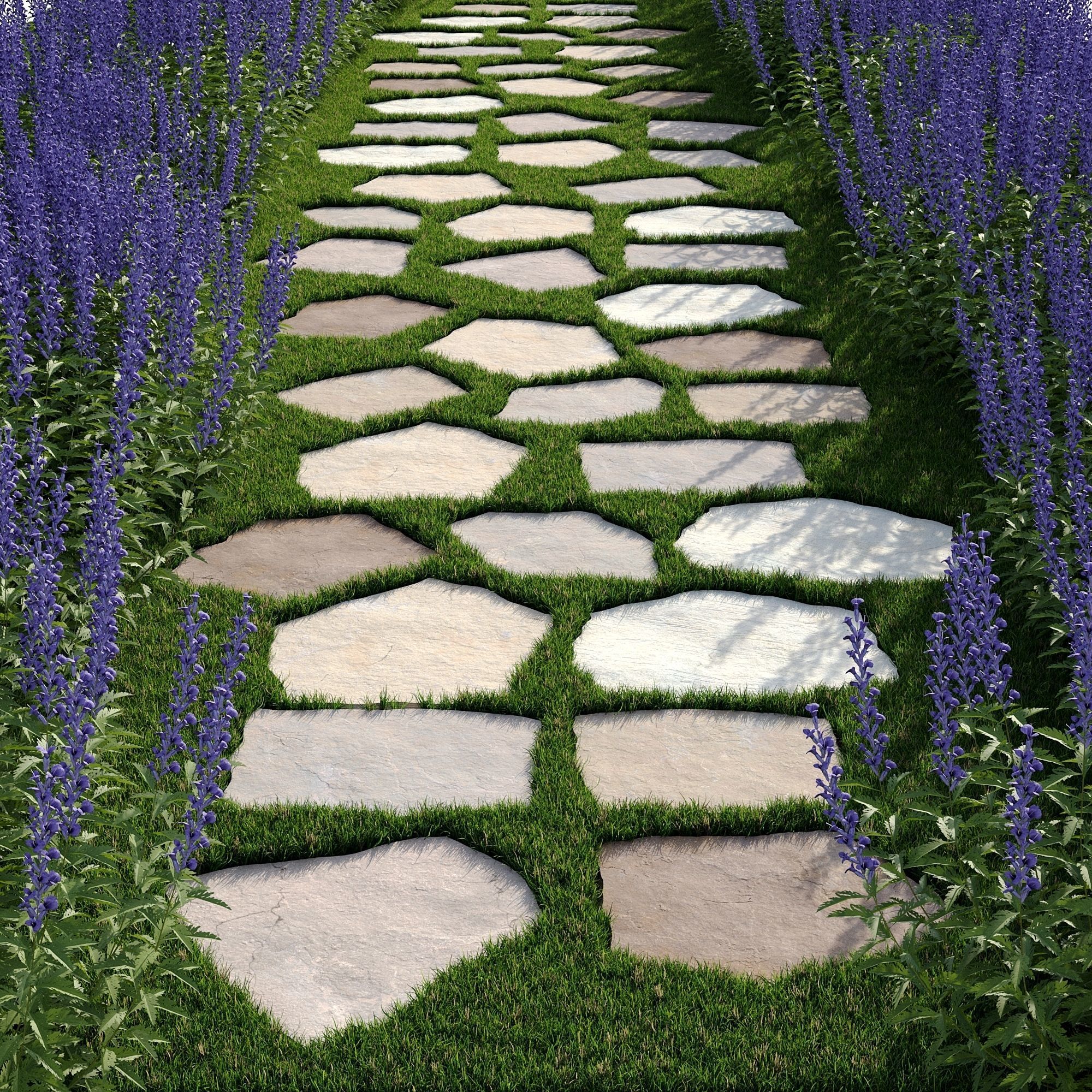 Garden Pathway 2 3D model | CGTrader