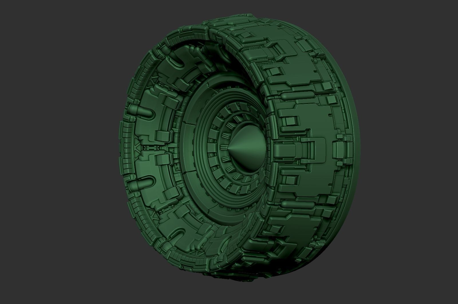 Sci-fi spaceship engine burner 3D model | CGTrader