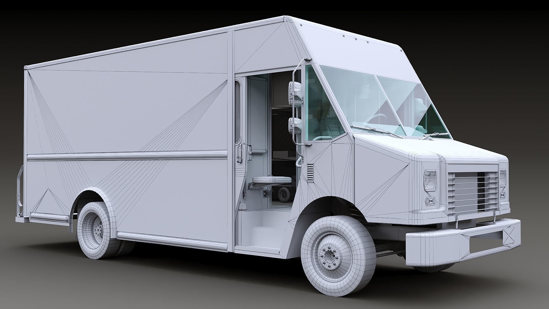3D model Stepvan FedEX Truck VR / AR / low-poly | CGTrader