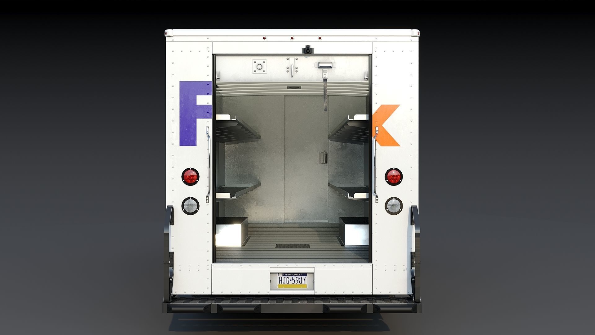 3D model Stepvan FedEX Truck VR / AR / low-poly | CGTrader