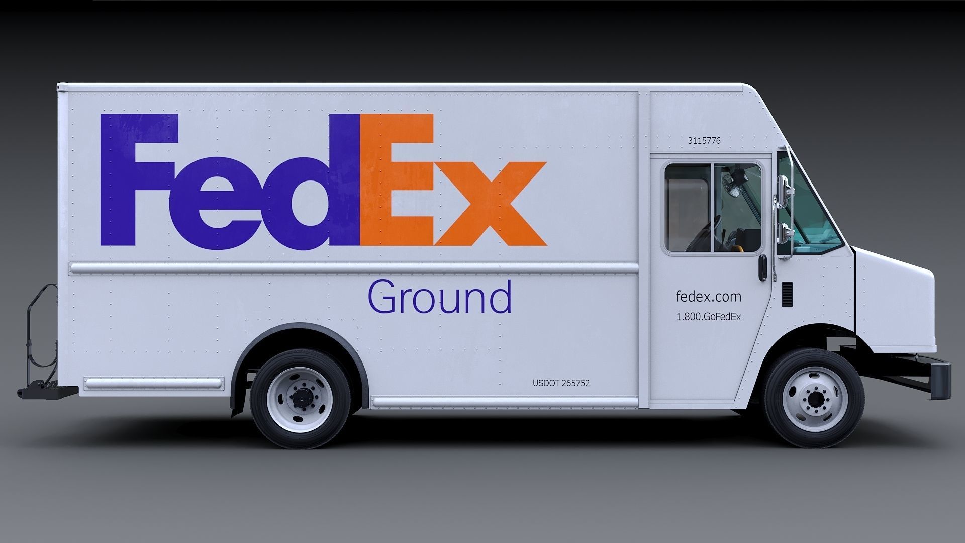3D model Stepvan FedEX Truck VR / AR / low-poly | CGTrader