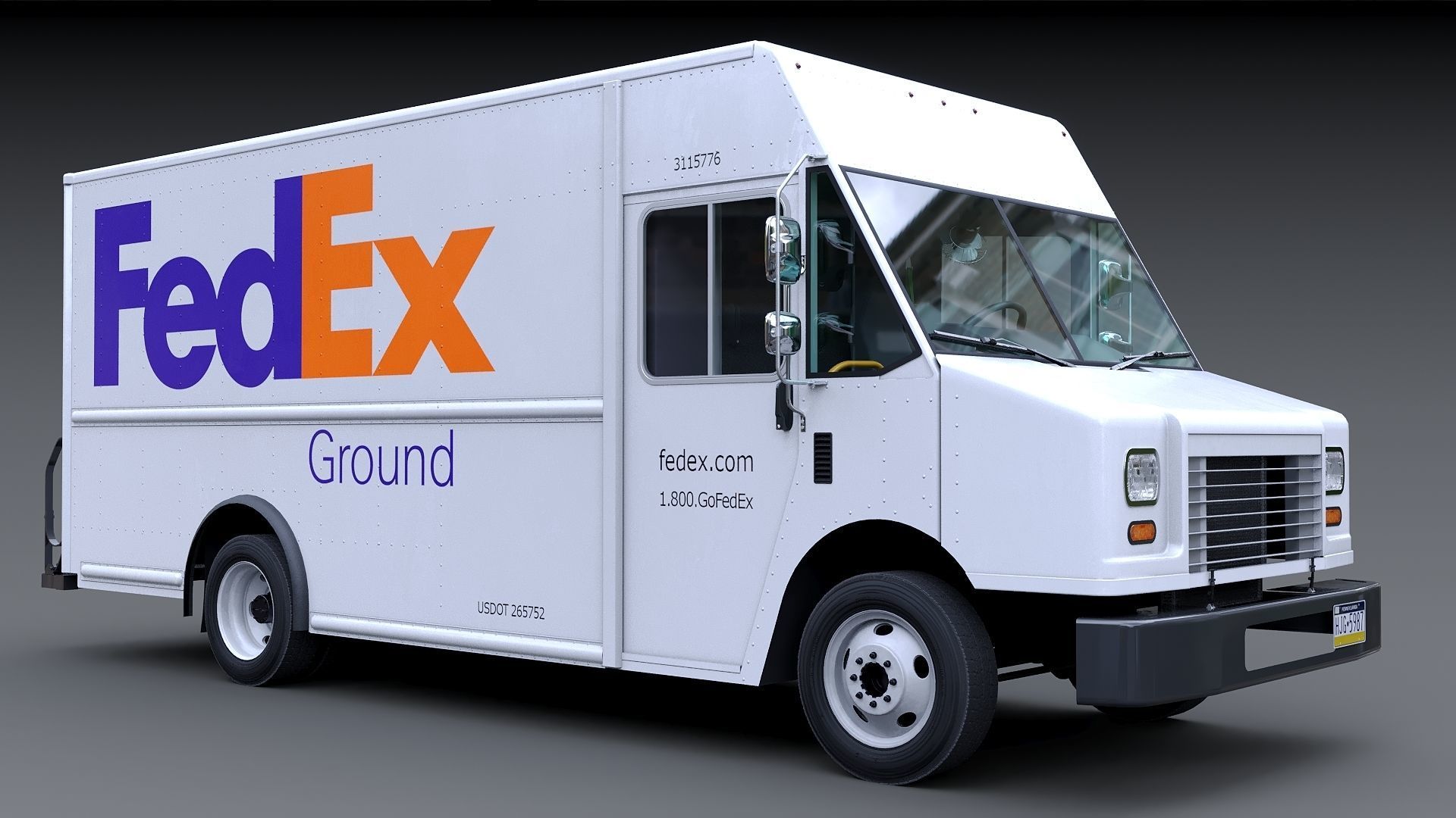 3D model Stepvan FedEX Truck VR / AR / low-poly | CGTrader