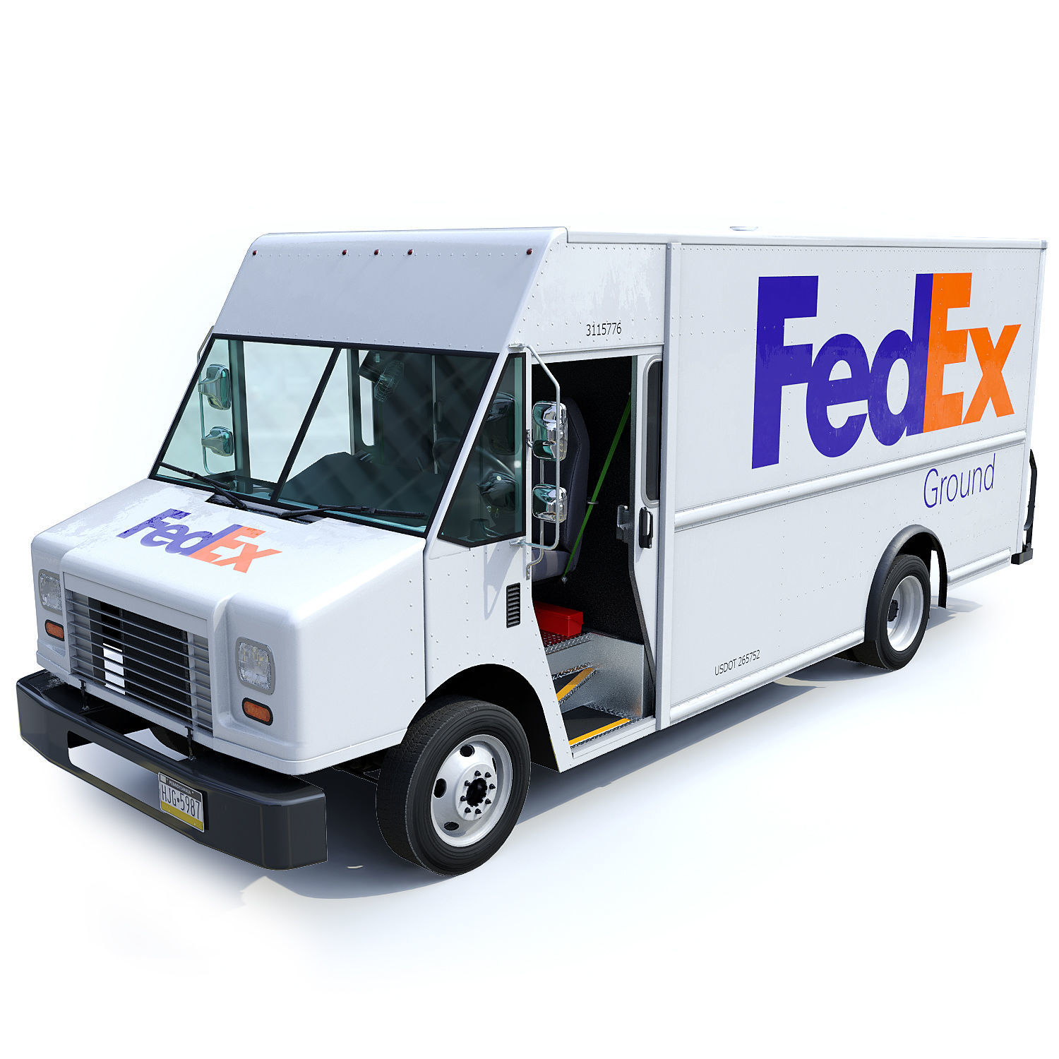 3D model Stepvan FedEX Truck VR / AR / low-poly | CGTrader