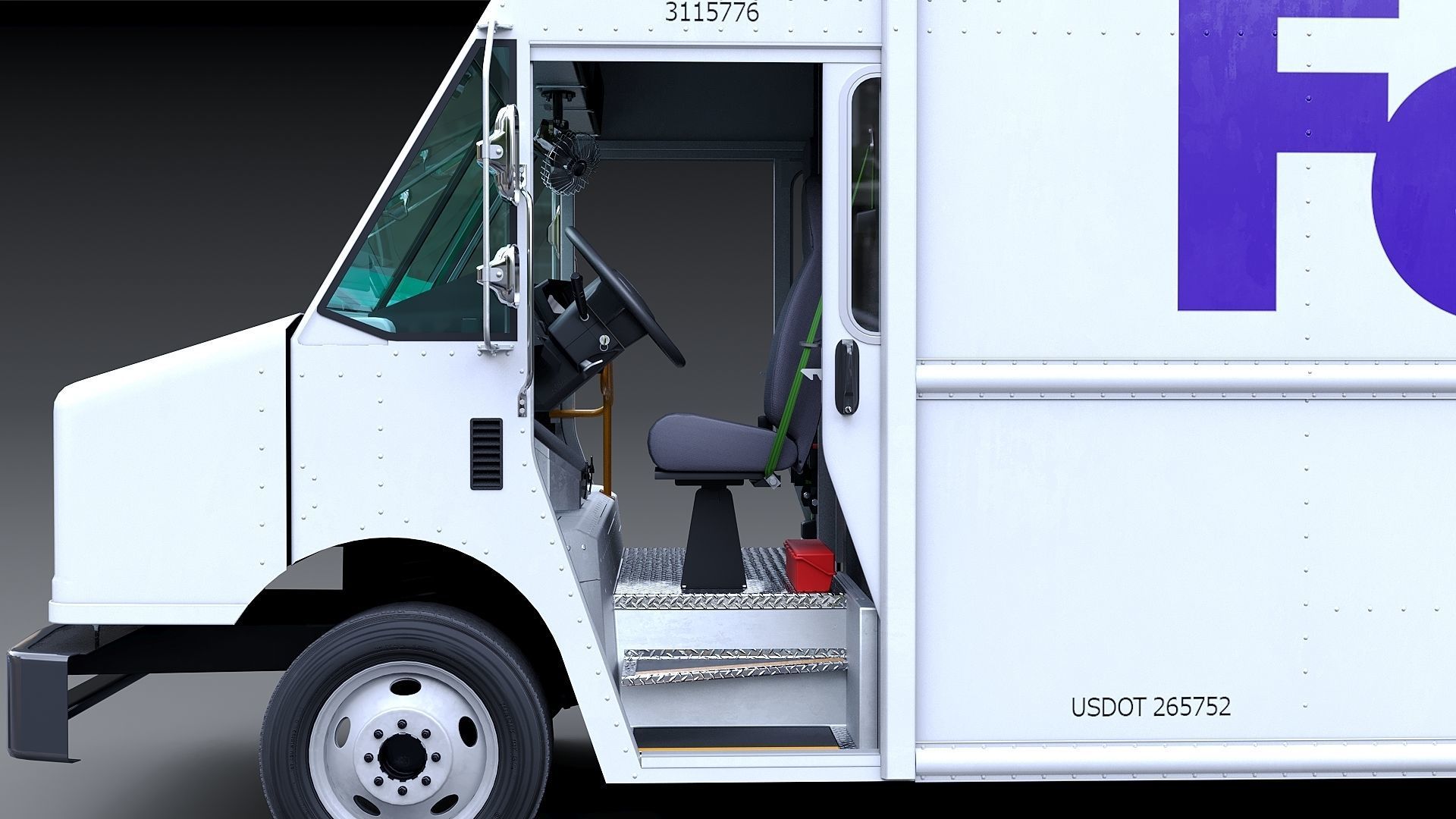 3D model Stepvan FedEX Truck VR / AR / low-poly | CGTrader