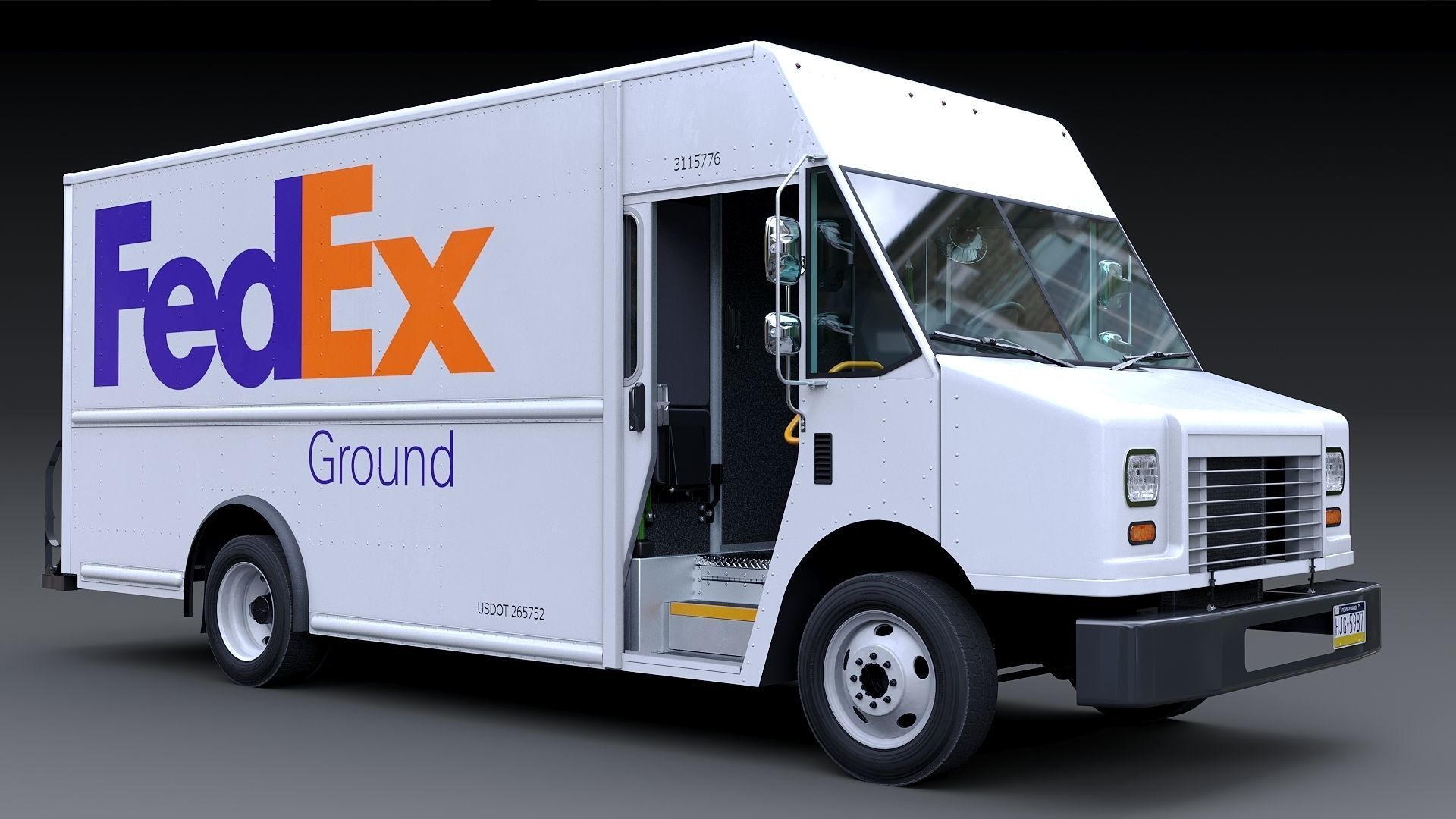 3D model Stepvan FedEX Truck VR / AR / low-poly | CGTrader