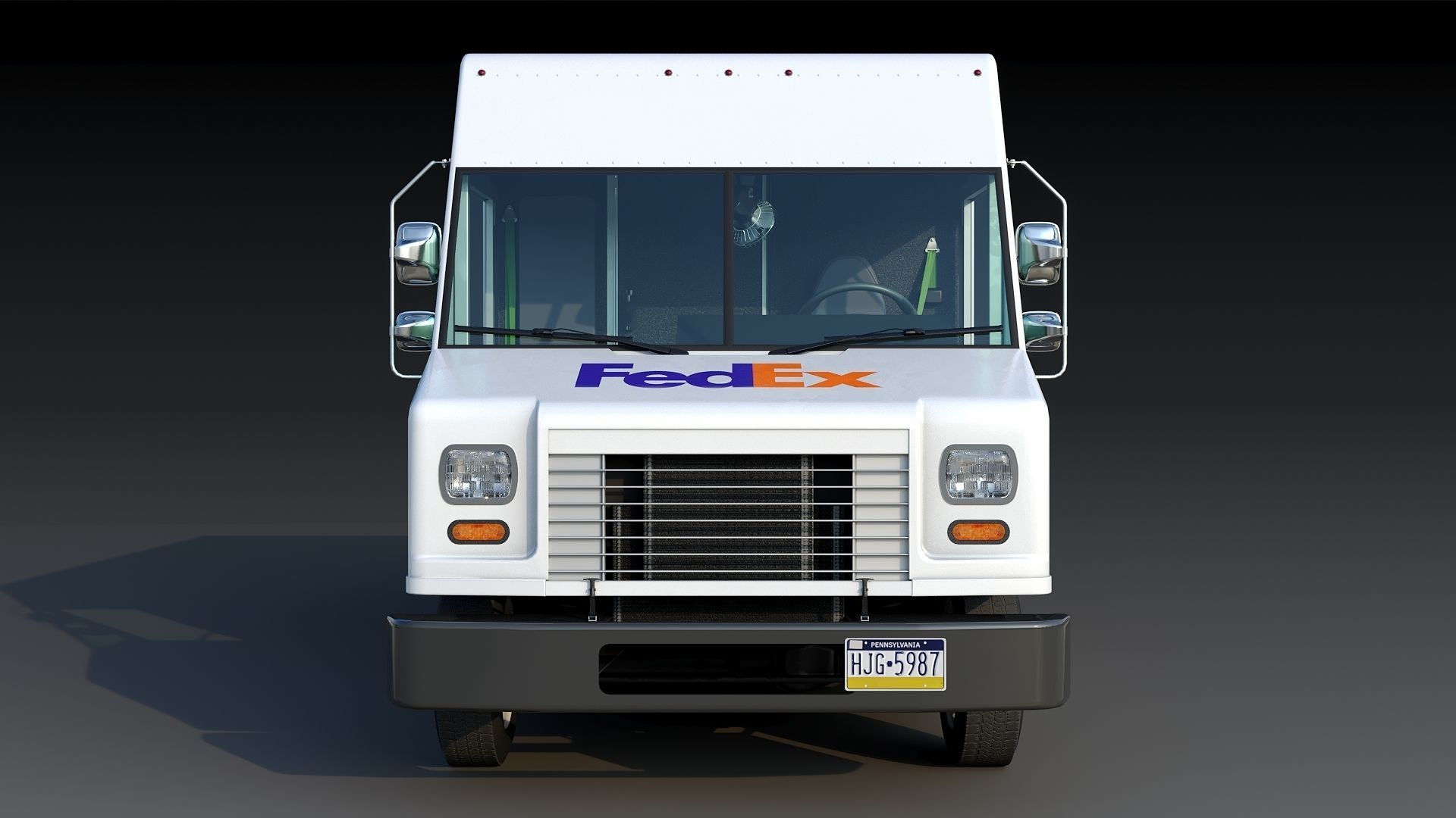 3D model Stepvan FedEX Truck VR / AR / low-poly | CGTrader