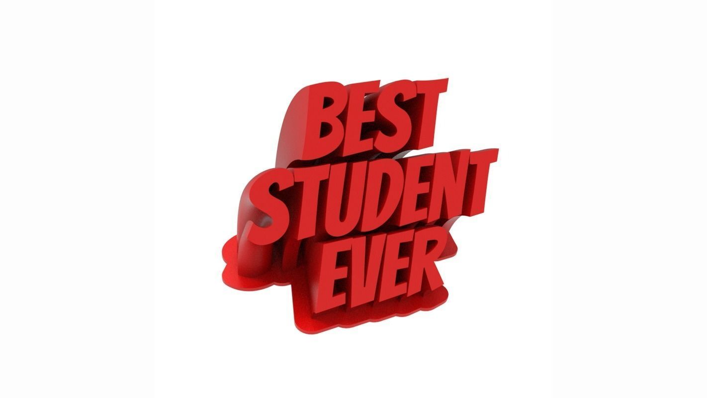 Best Student Ever - Gift for student 3D model 3D printable | CGTrader
