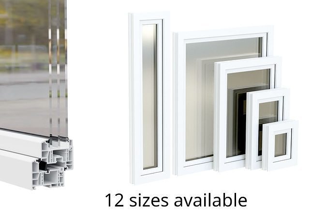 High Detailed Windows 12 sizes 3D model | CGTrader