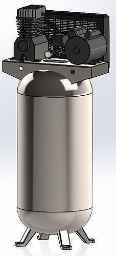 80 Gallons 135 PSI Vertical Air Compressor 3D model | CGTrader