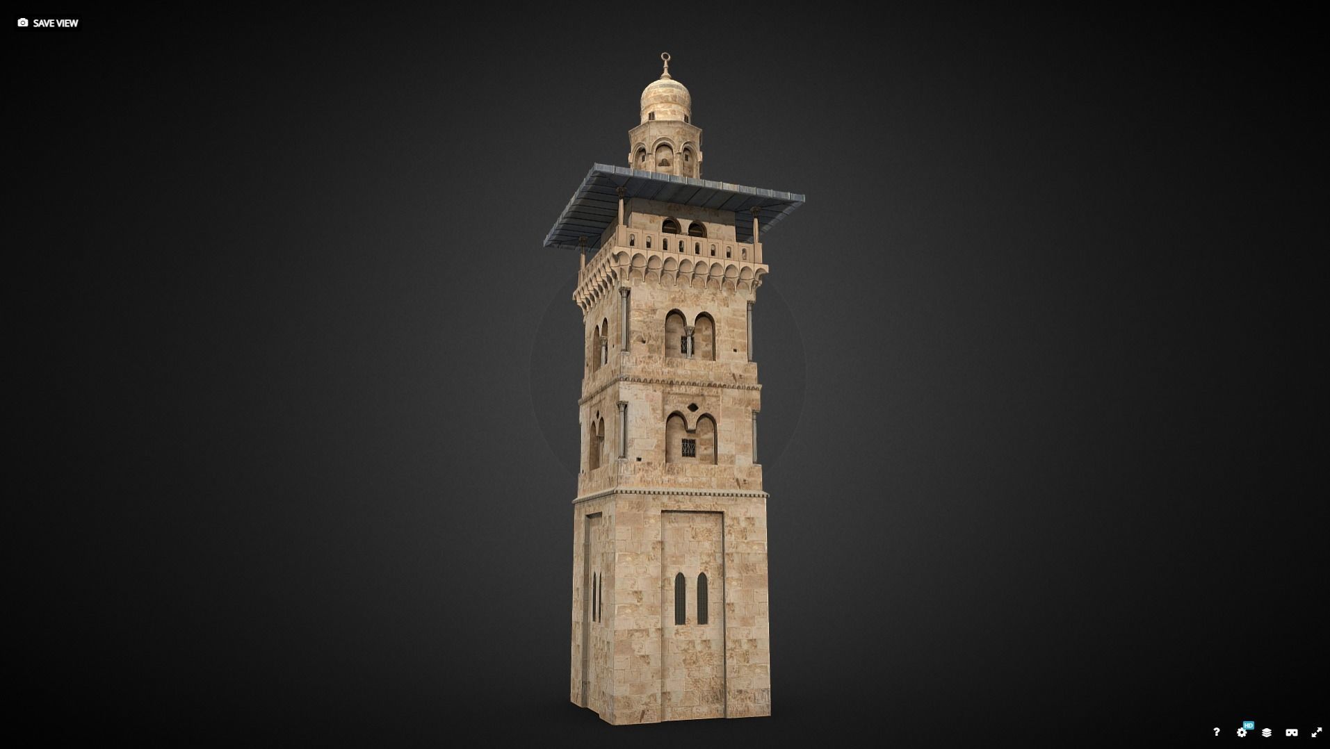 Al Ghawanima Minaret 3d Model 3D model | CGTrader
