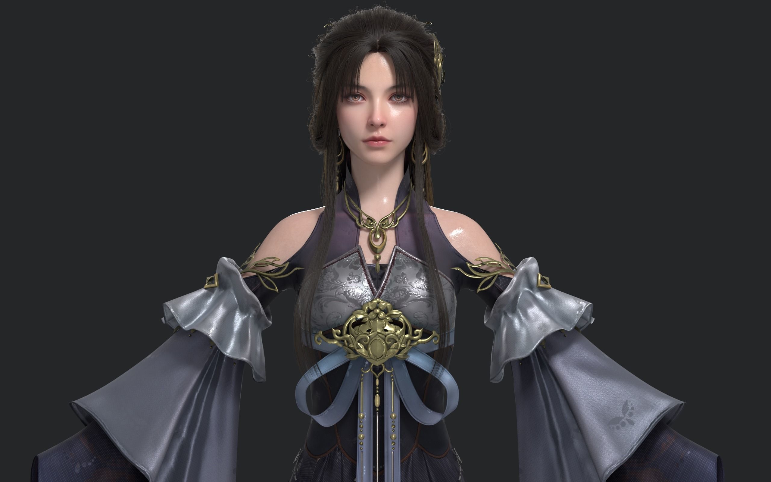 Chinese Girl AsianGirl Y032 3D model | CGTrader