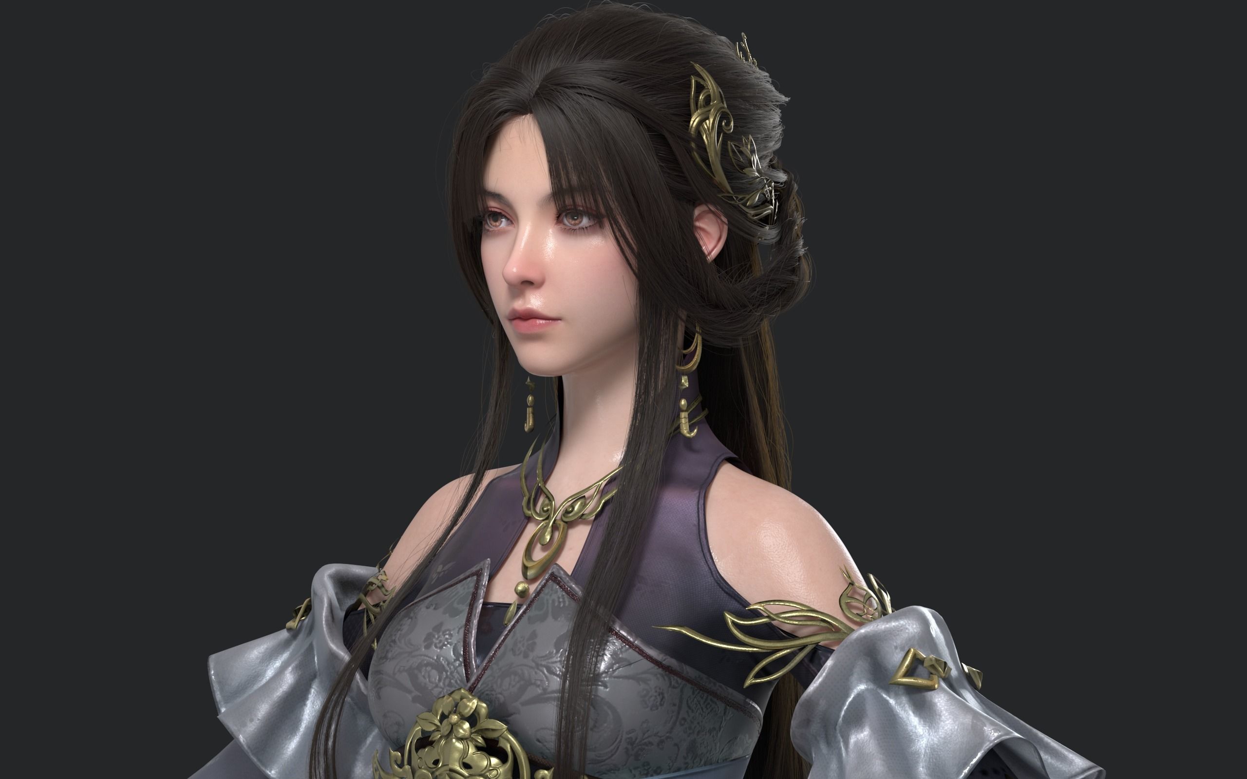 Chinese Girl AsianGirl Y032 3D model | CGTrader