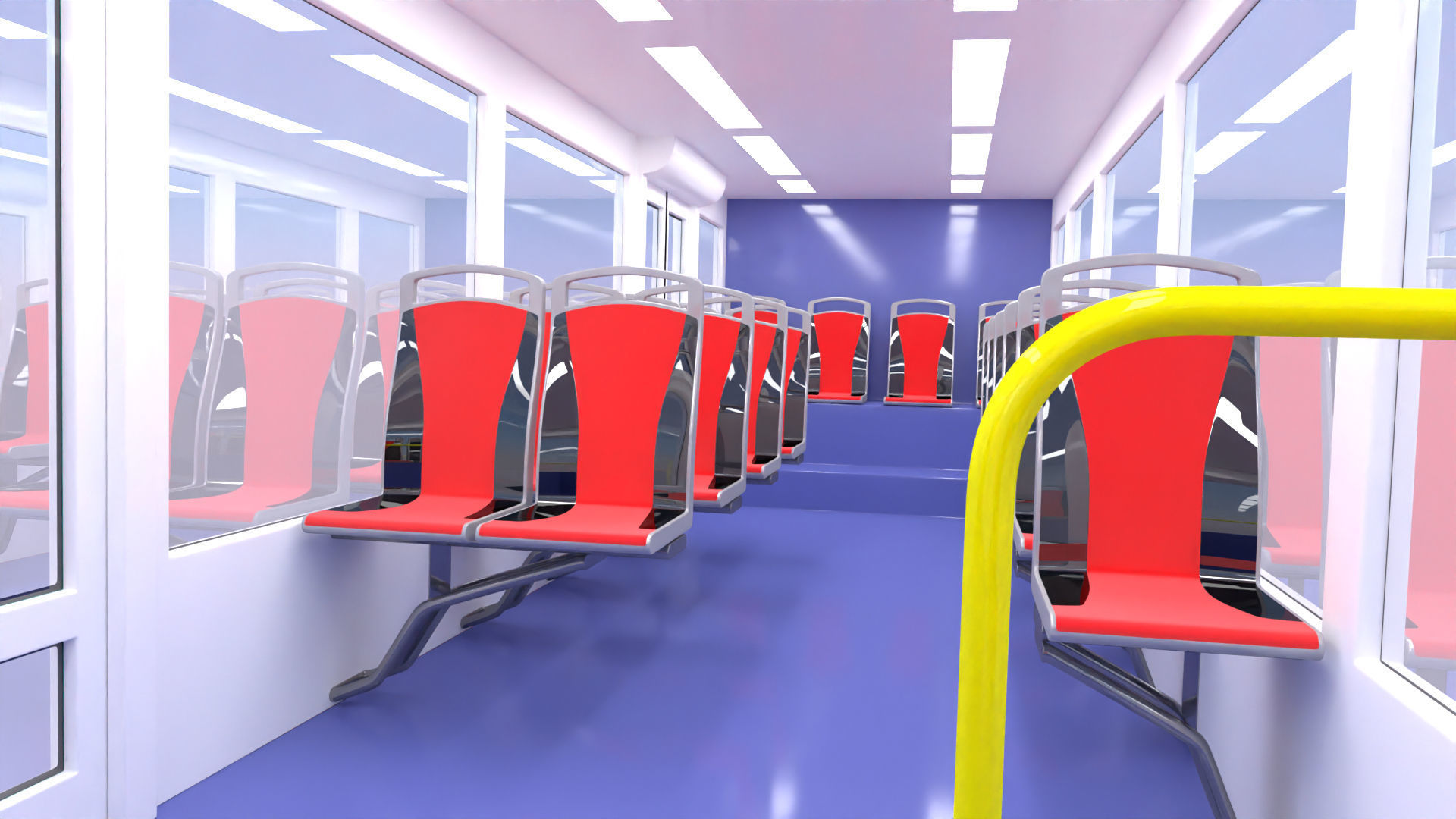 Elevated train and city bus 3D Model Collection | CGTrader