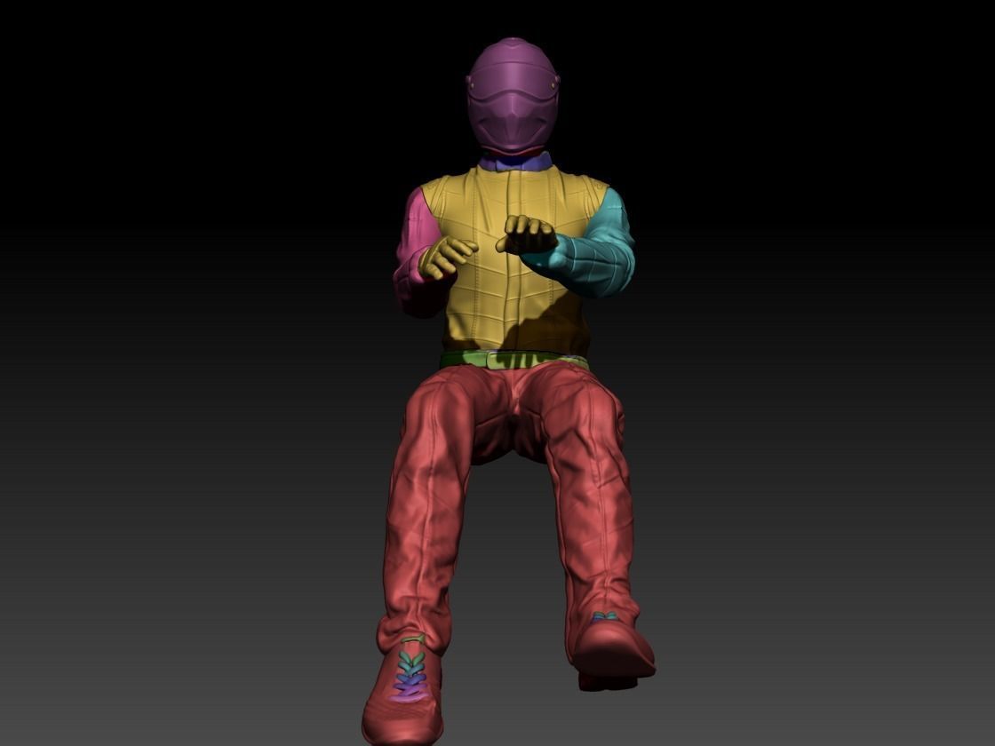 Stig 3D model FOR PRINT SITTING car pilot 3D print model 3D model 3D ...