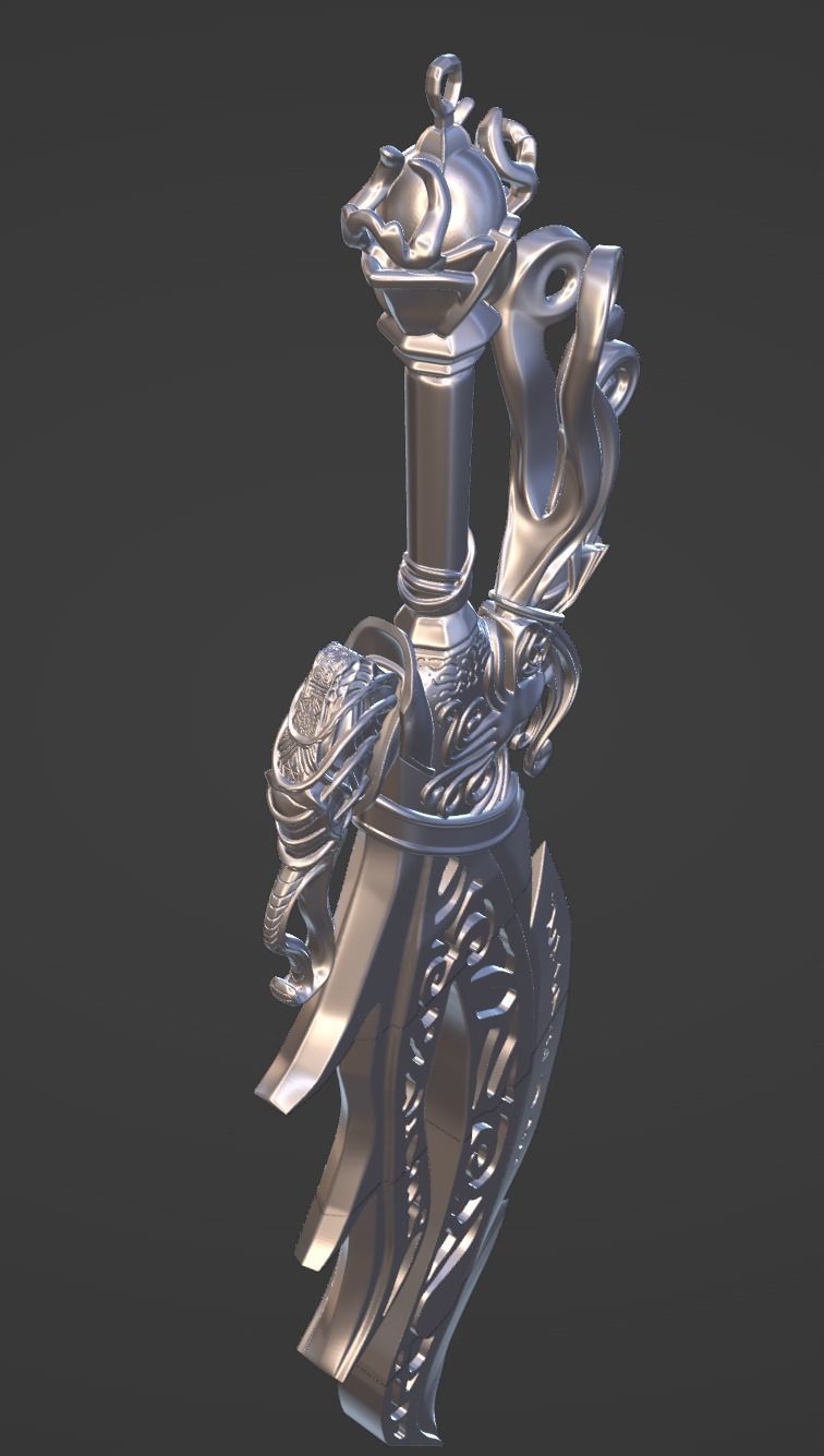 Silkroad Online Giant Barbaric Sword 3D model 3D printable | CGTrader