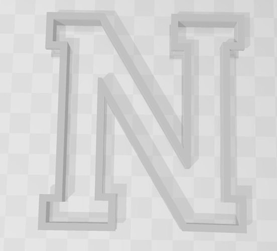 3D MODEL CUTTER LETTER N 3D model 3D printable | CGTrader