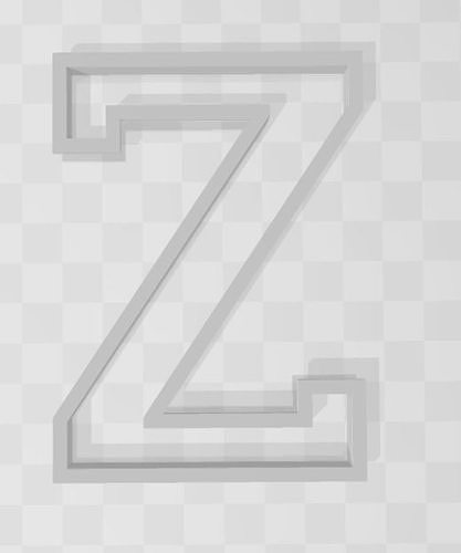3D MODEL CUTTER LETTER Z 3D model 3D printable | CGTrader