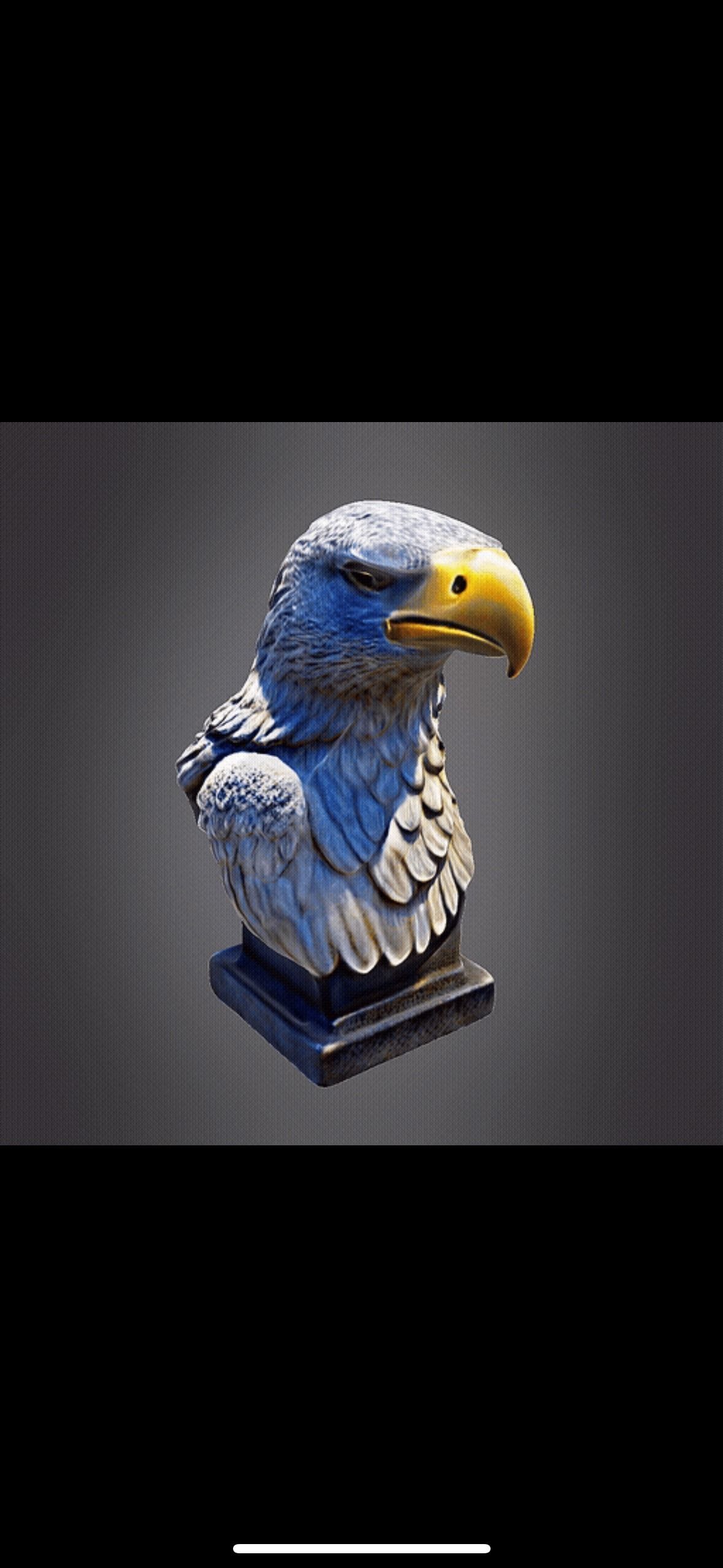 American eagle bust 3D model 3D printable | CGTrader