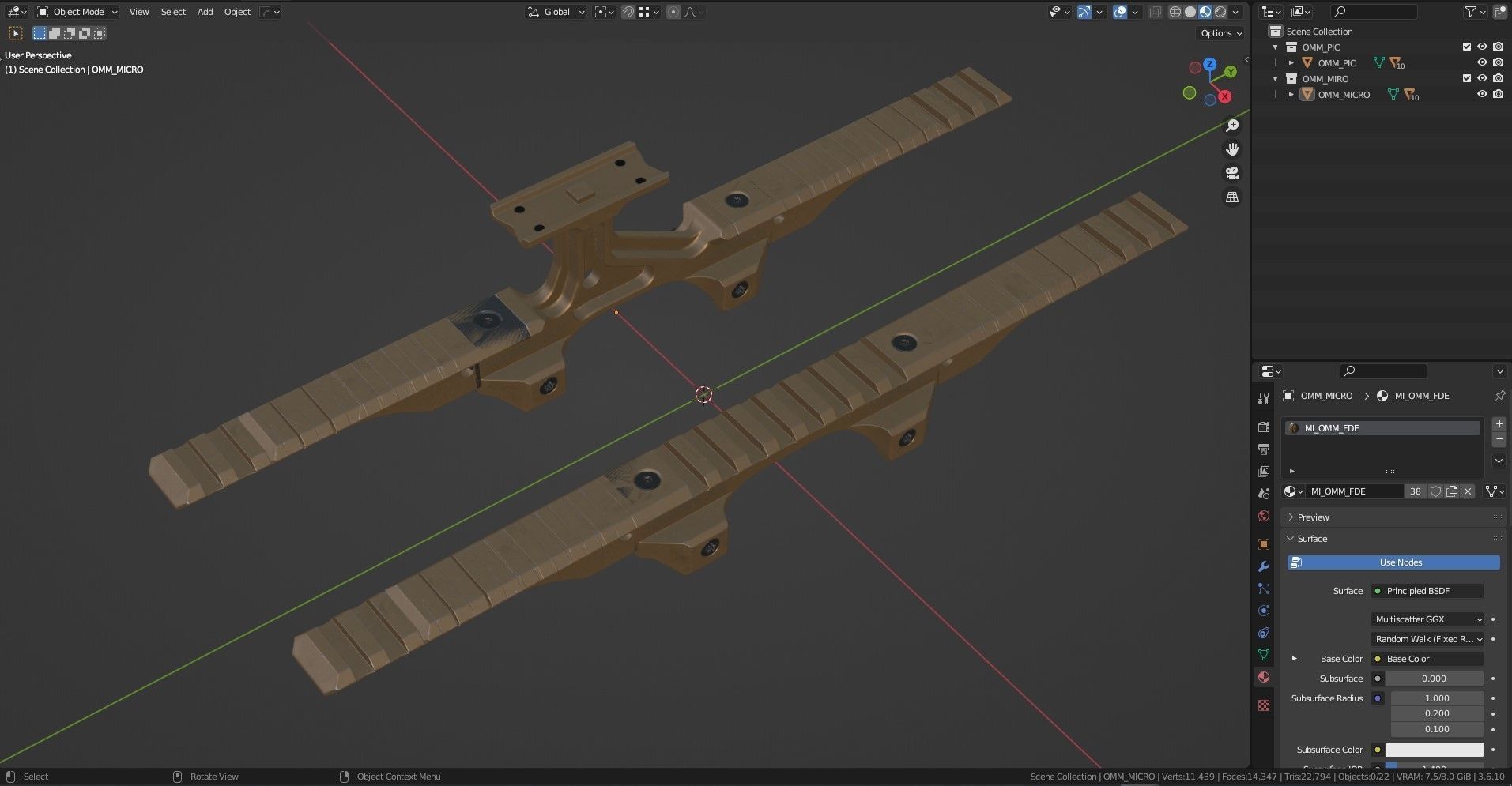 3D model OPTICAL MOUNT MODULAR OMM VR / AR / low-poly | CGTrader