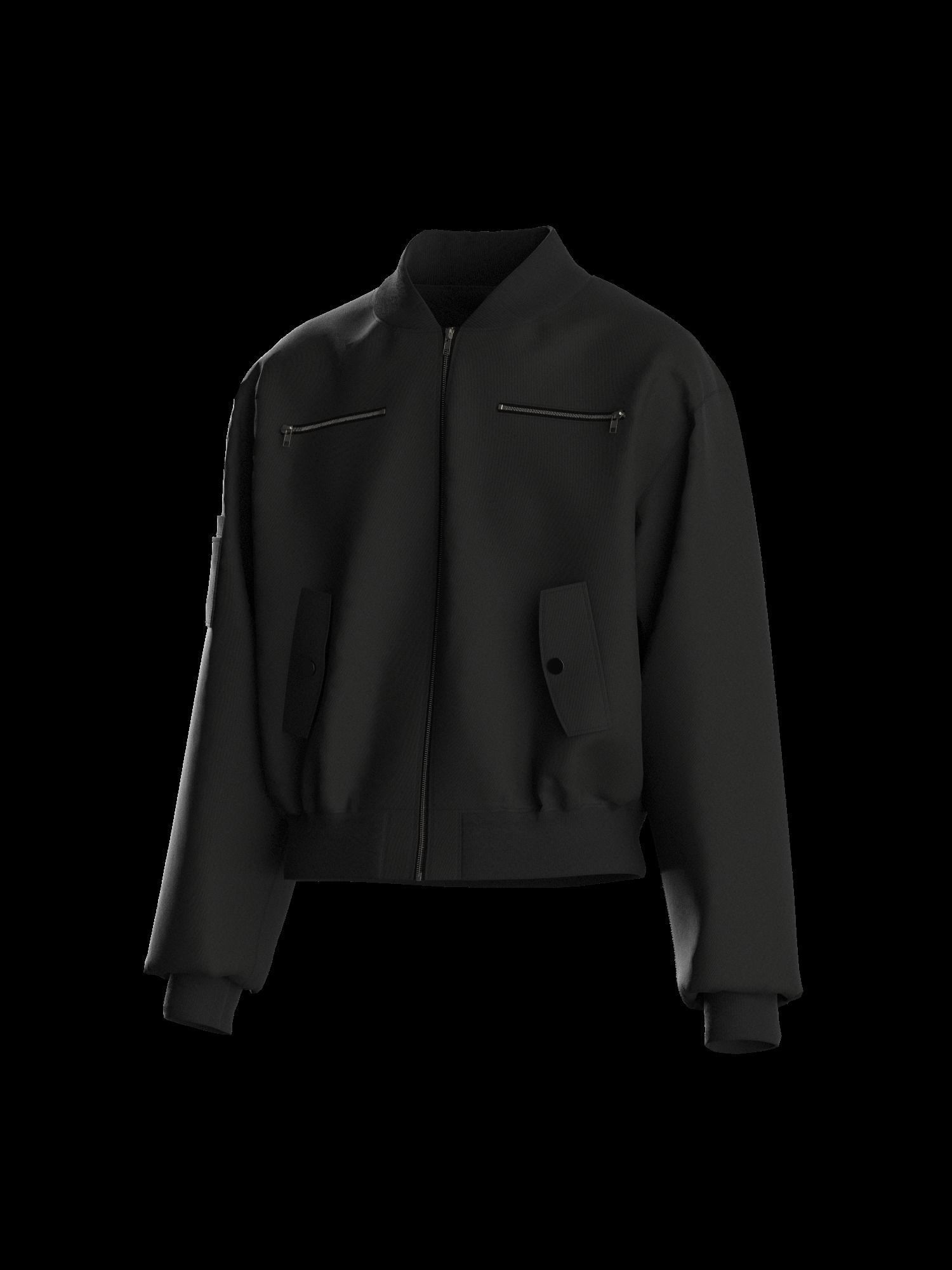 Male bomber jacket 3D model animated rigged | CGTrader