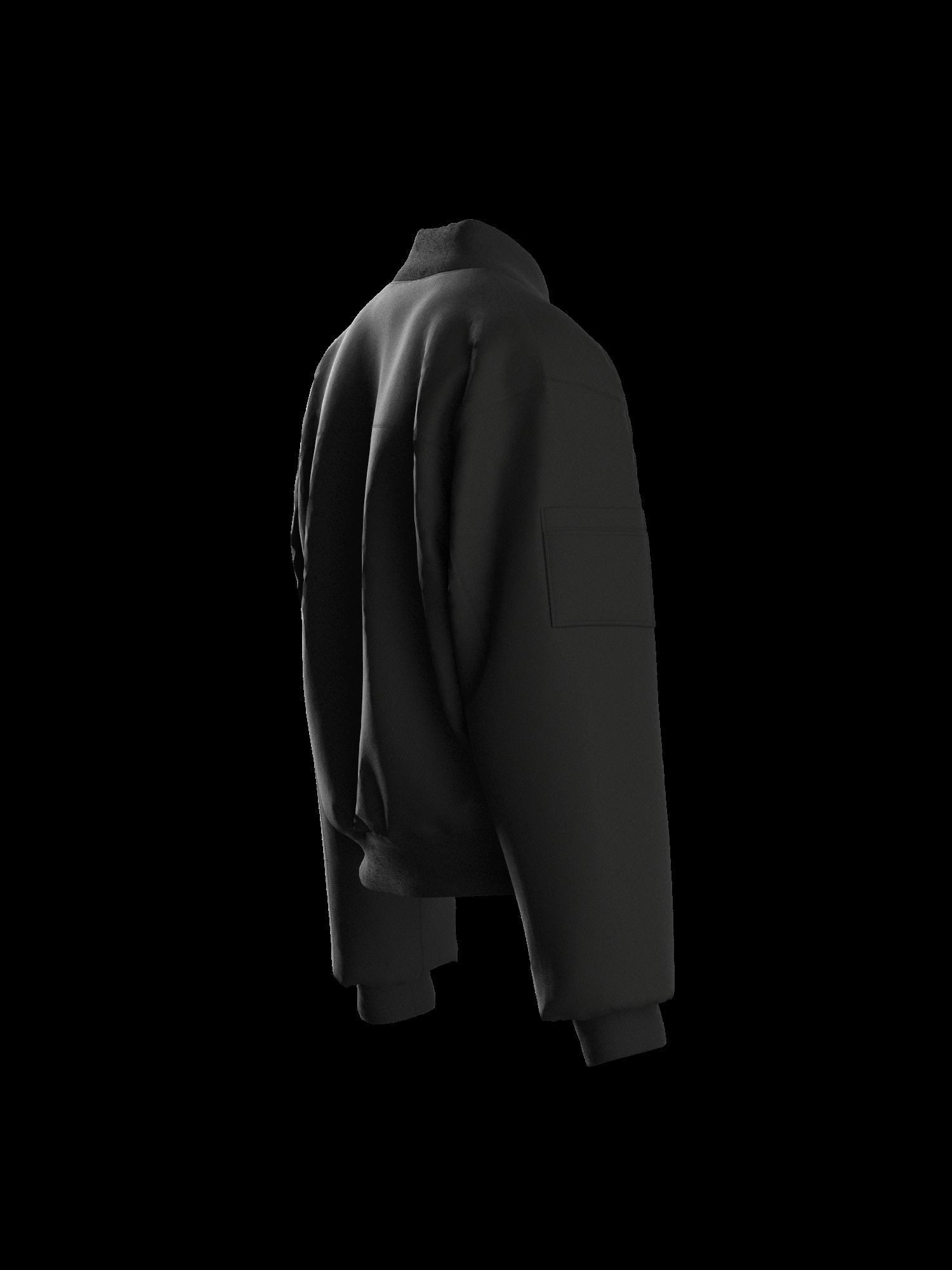Male bomber jacket 3D model animated rigged | CGTrader