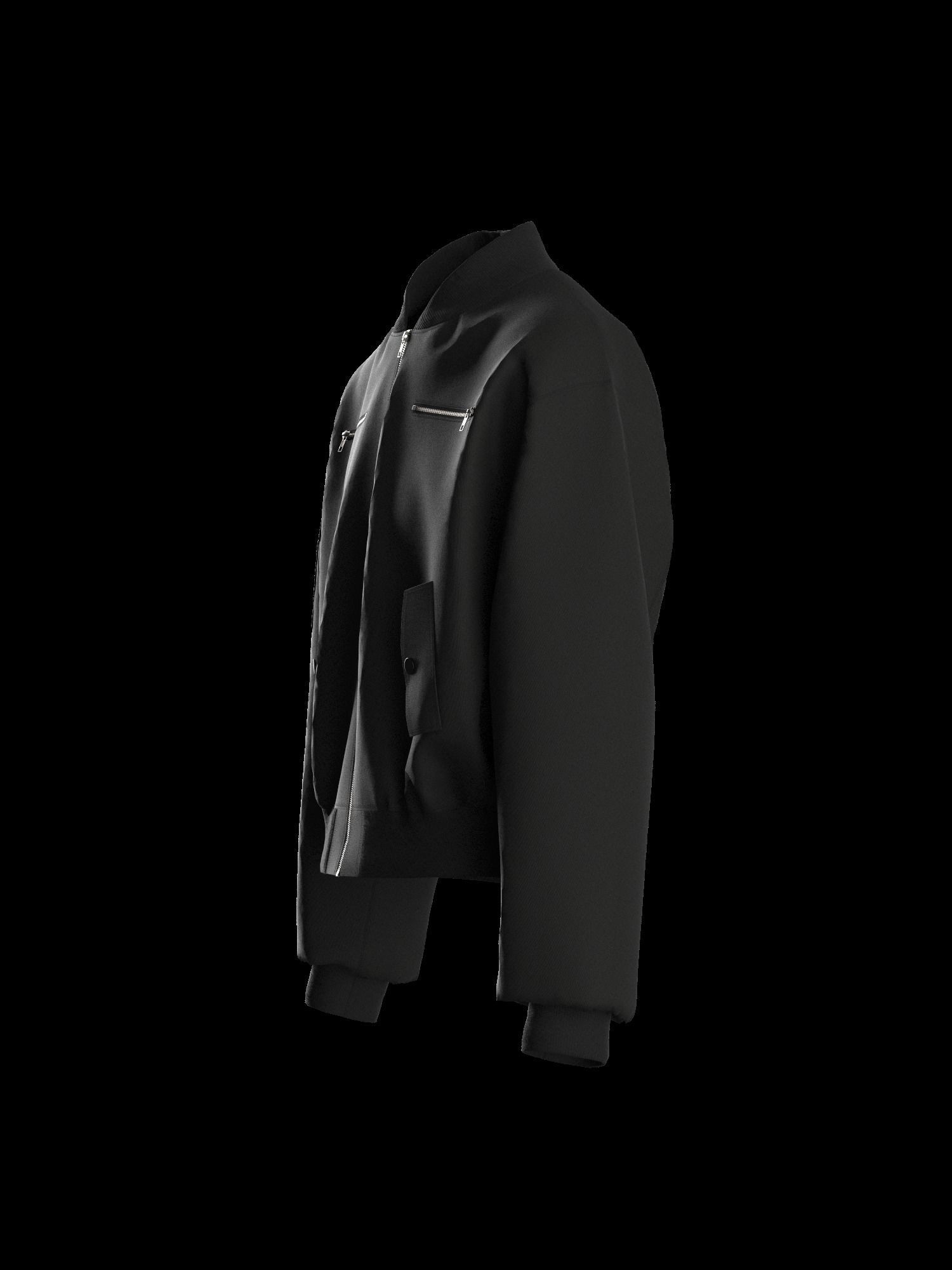 Male bomber jacket 3D model animated rigged | CGTrader