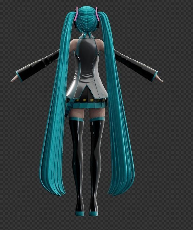 3D model Miku V1 VR / AR / low-poly | CGTrader