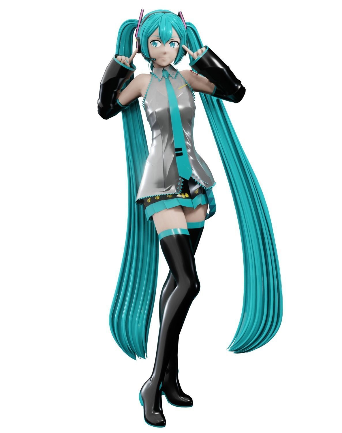 3D model Miku V1 VR / AR / low-poly | CGTrader