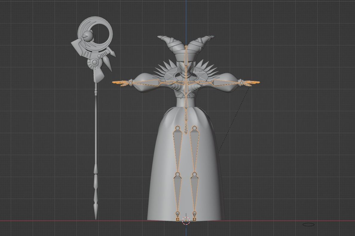 Rita Repulsa - Power Ranger 3D model rigged | CGTrader