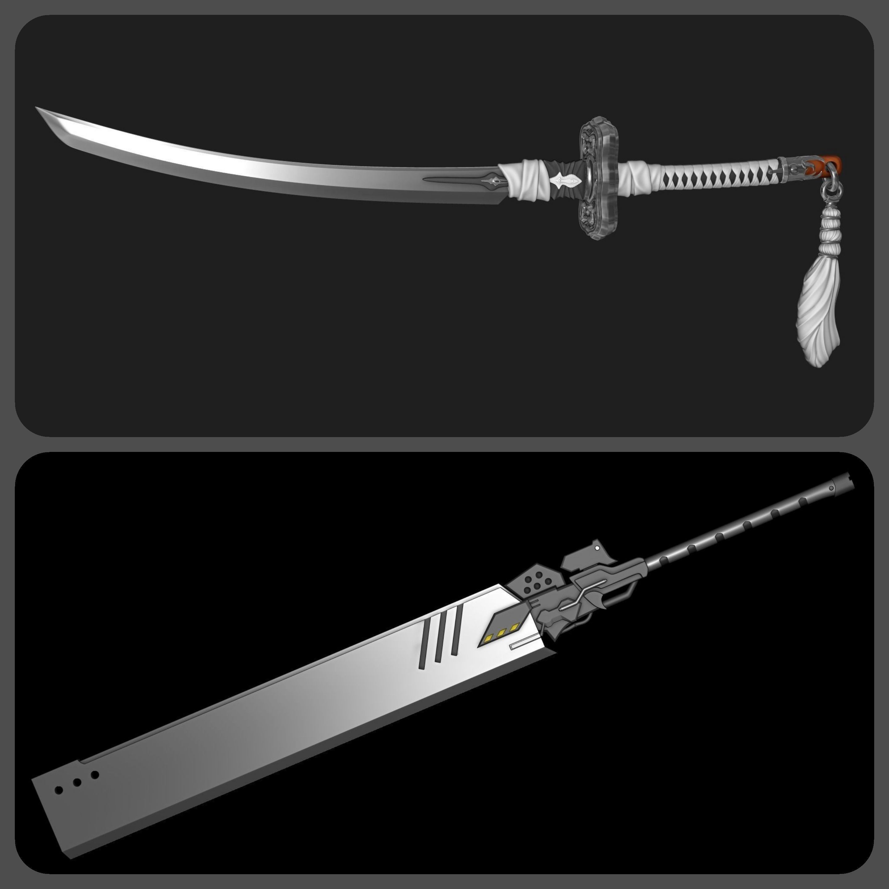 Nier Automata blades pack 3D Model Collection 3D printable | CGTrader